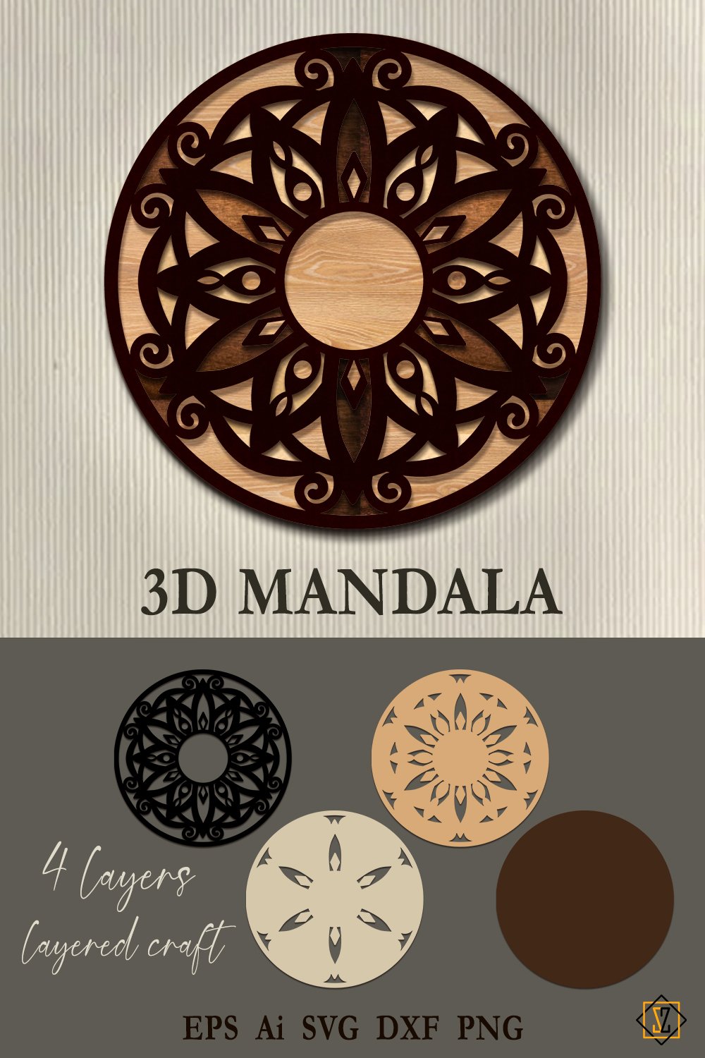 Multi-layer craft 3D mandala