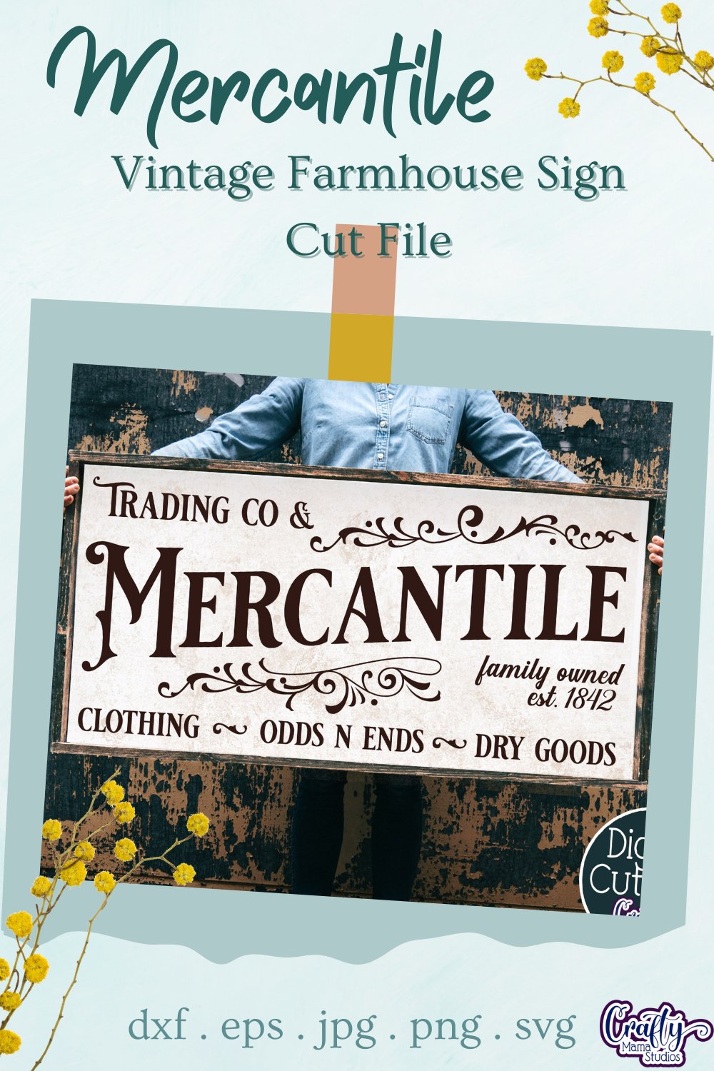 Vintage Farmhouse Home Sign | Mercantile Trading Co Wall Art