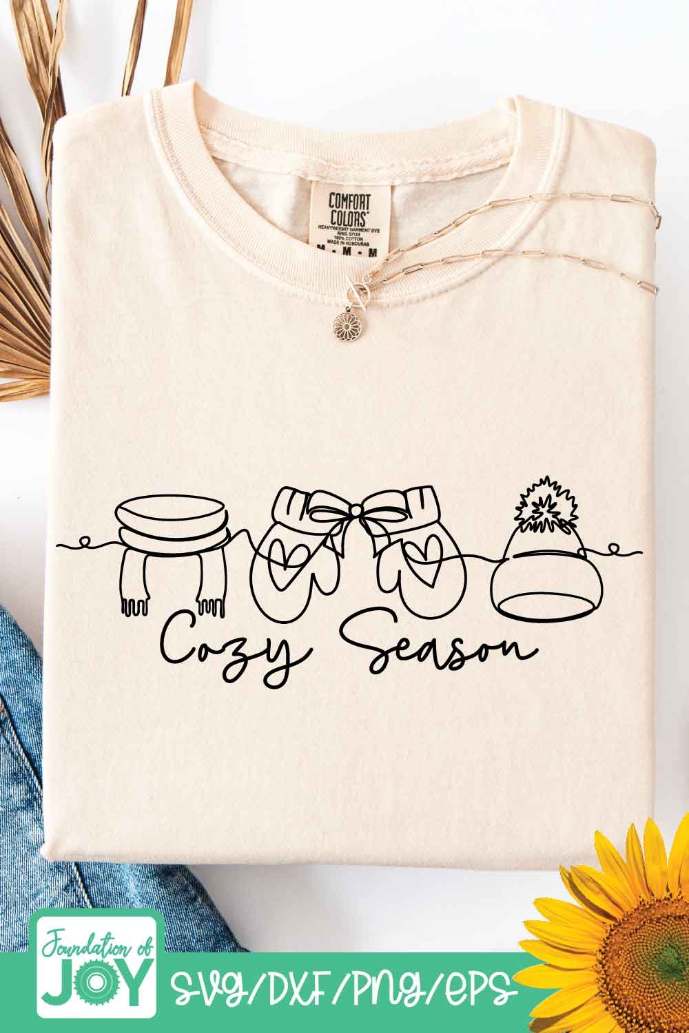 Cozy Season, Continuous line art