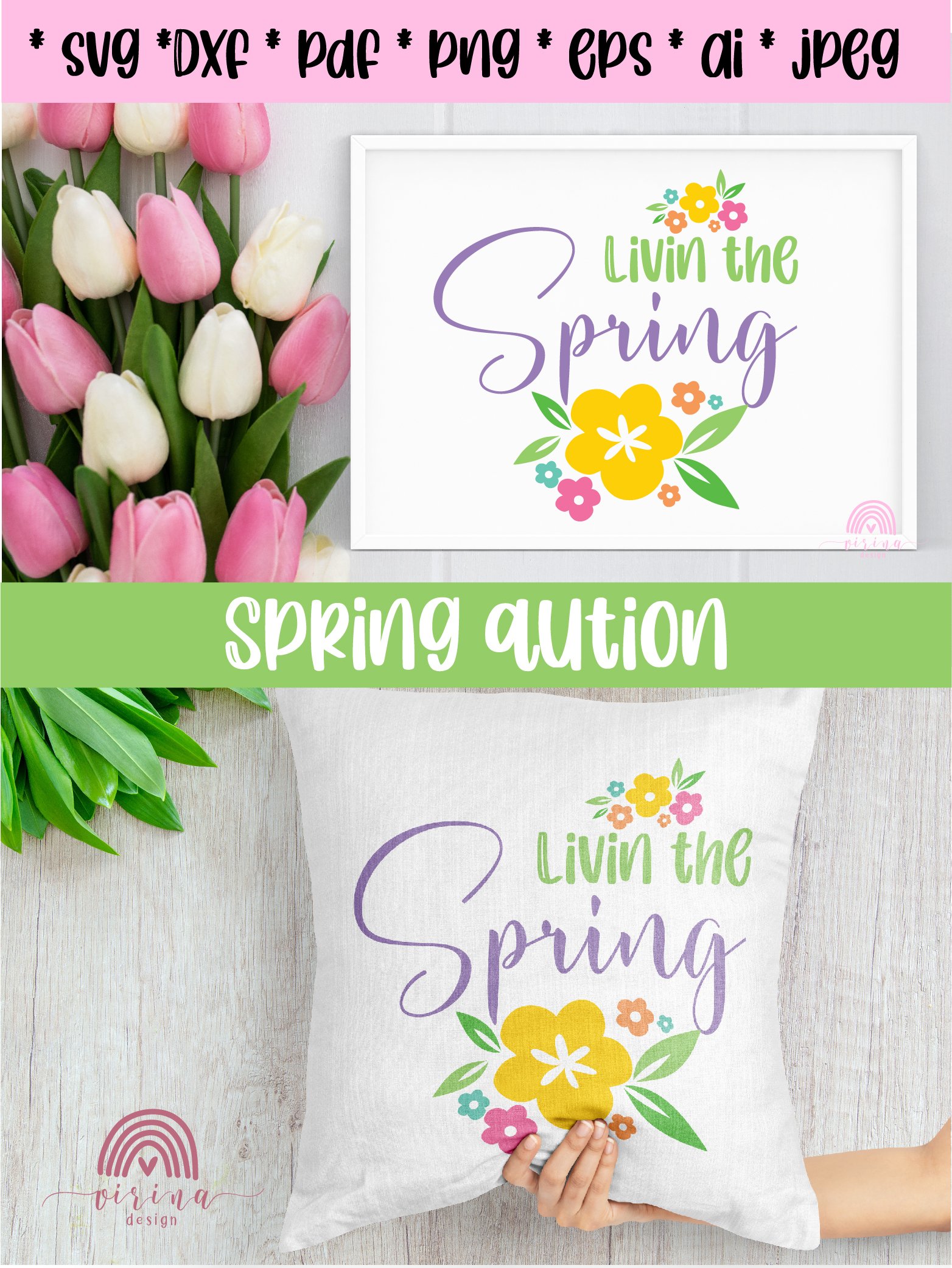 Spring SVG, Spring Quotes Bundle SVG Cut Files (1246821)