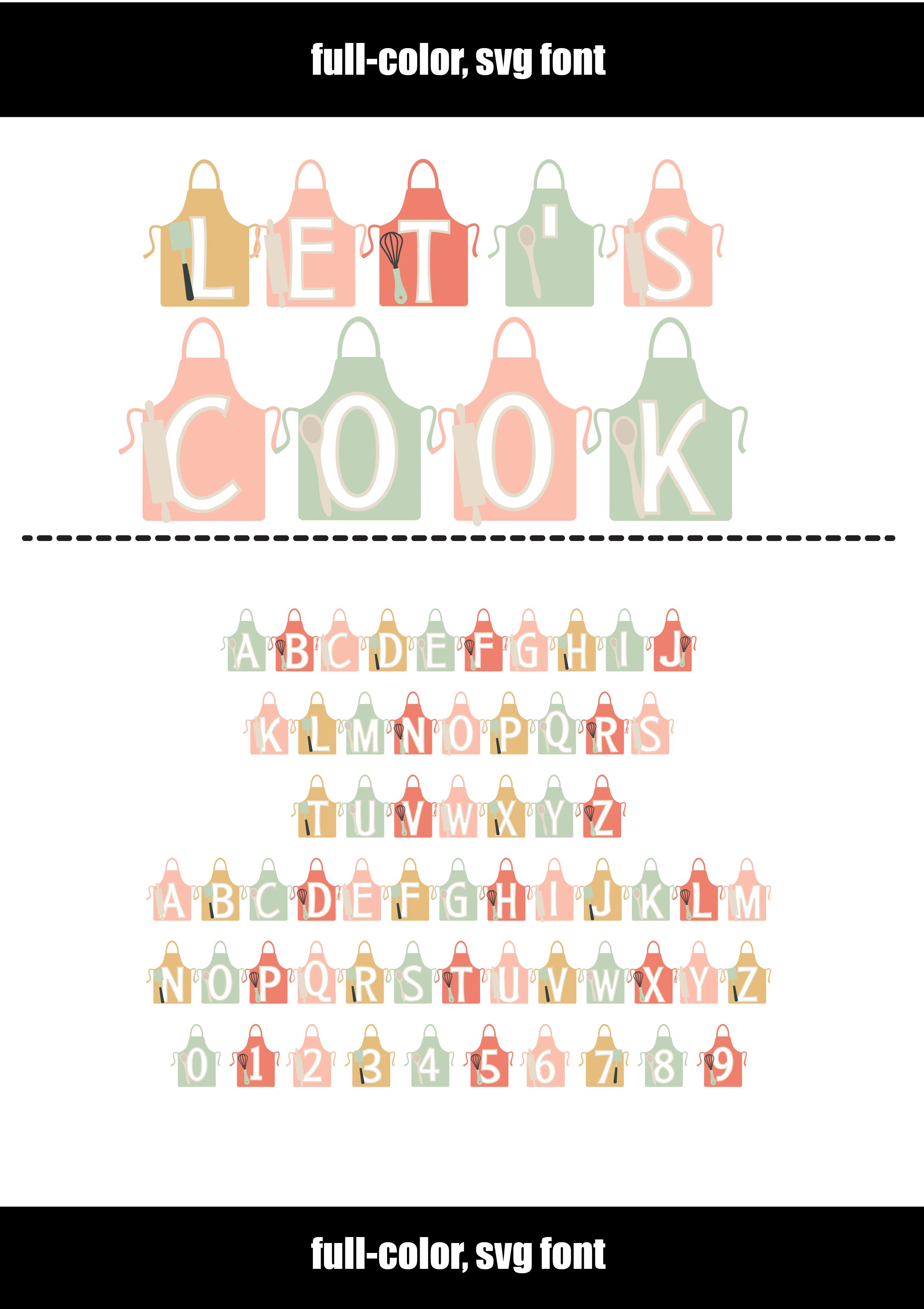 Let's Cook Color Font