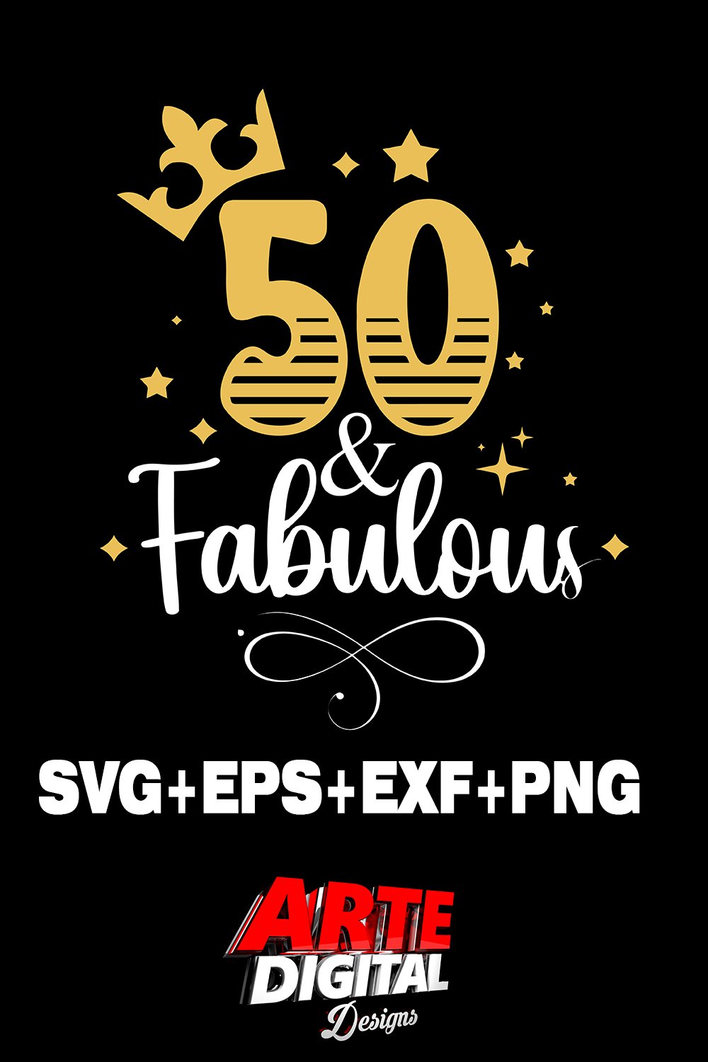 50 And Fabulous SVG, 50th Birthday SVG, fabulous 50