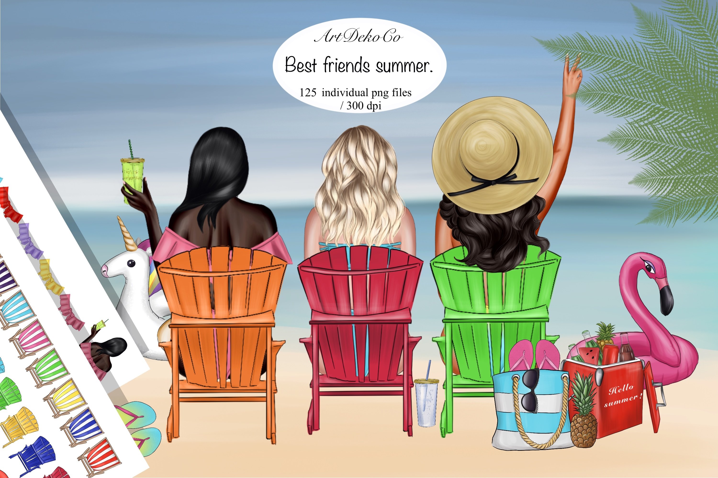 Summer Pictures, Girls on the Beach