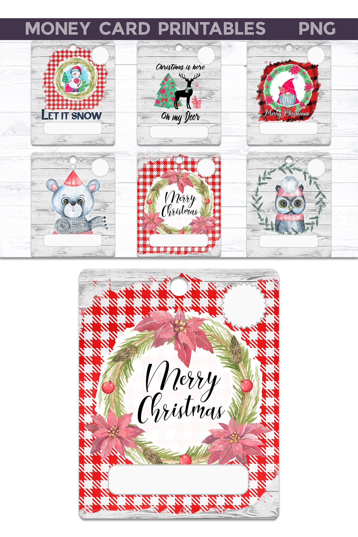 Christmas Money Card Bundle | Money Card Printable