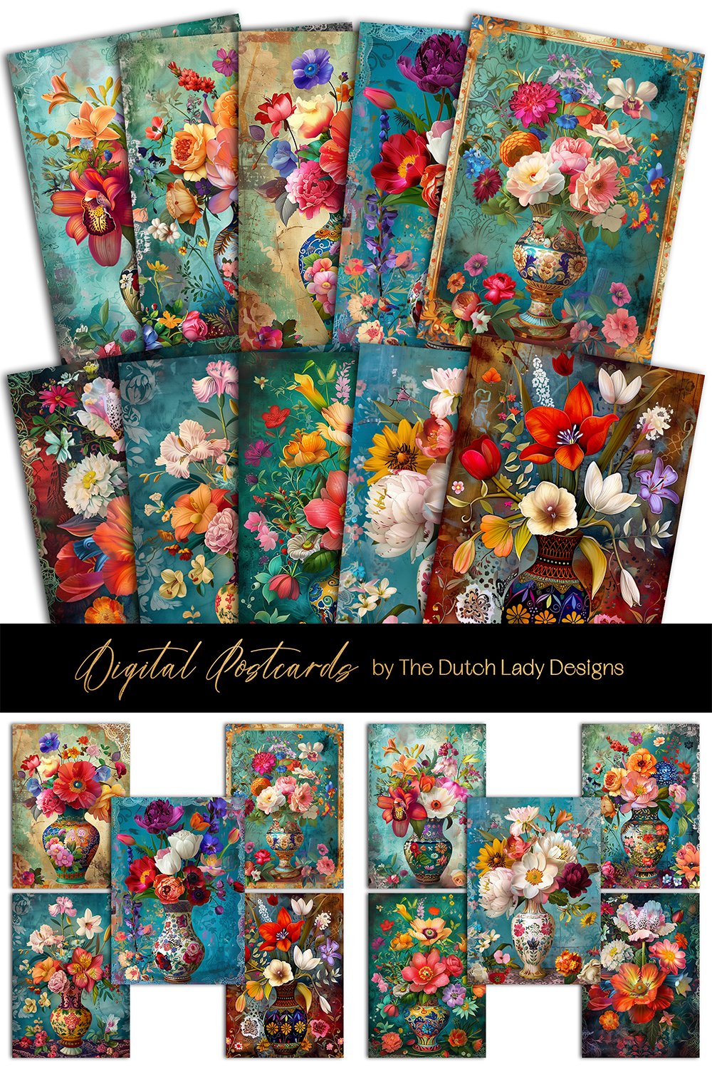 Flowers Of The Dutch Masters Postcard and Art Print Set