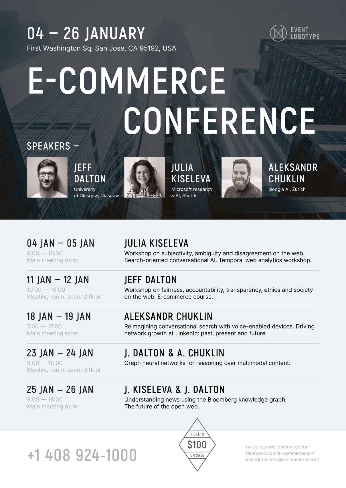 Conference Schedule Poster (788102)