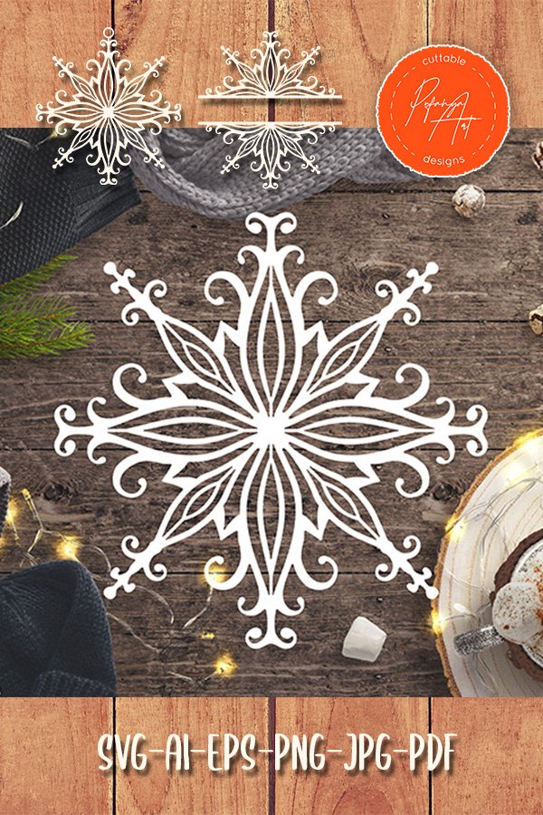 Christmas SVG, Snowflake SVG, Mandala SVG | Laser Cut