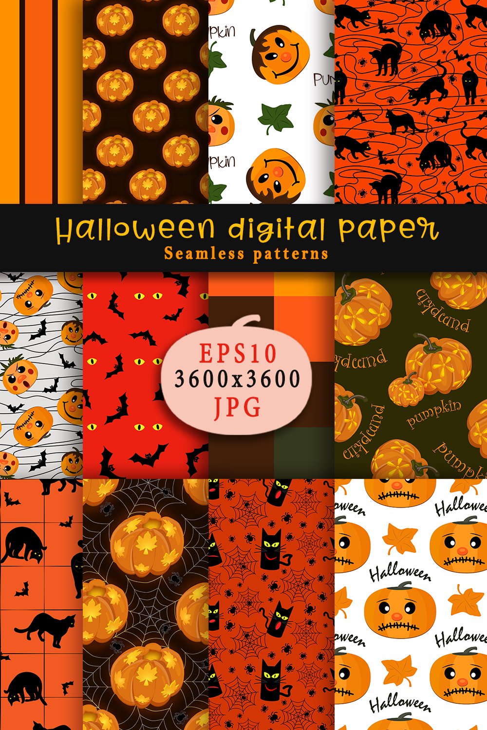 Halloween digital paper