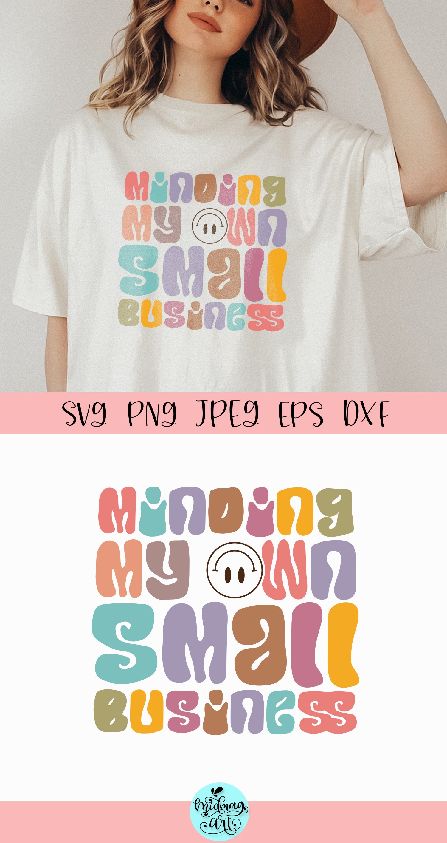 Minding my own small business svg, business owner png