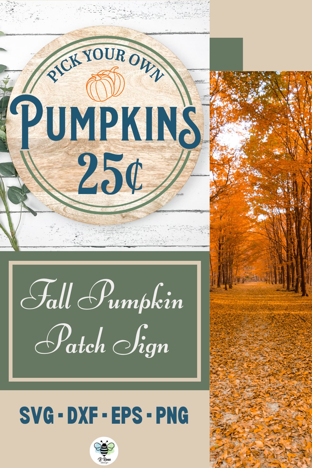 Pumpkin Patch Sign SVG | Fall Pumpkin Round Sign Cut File