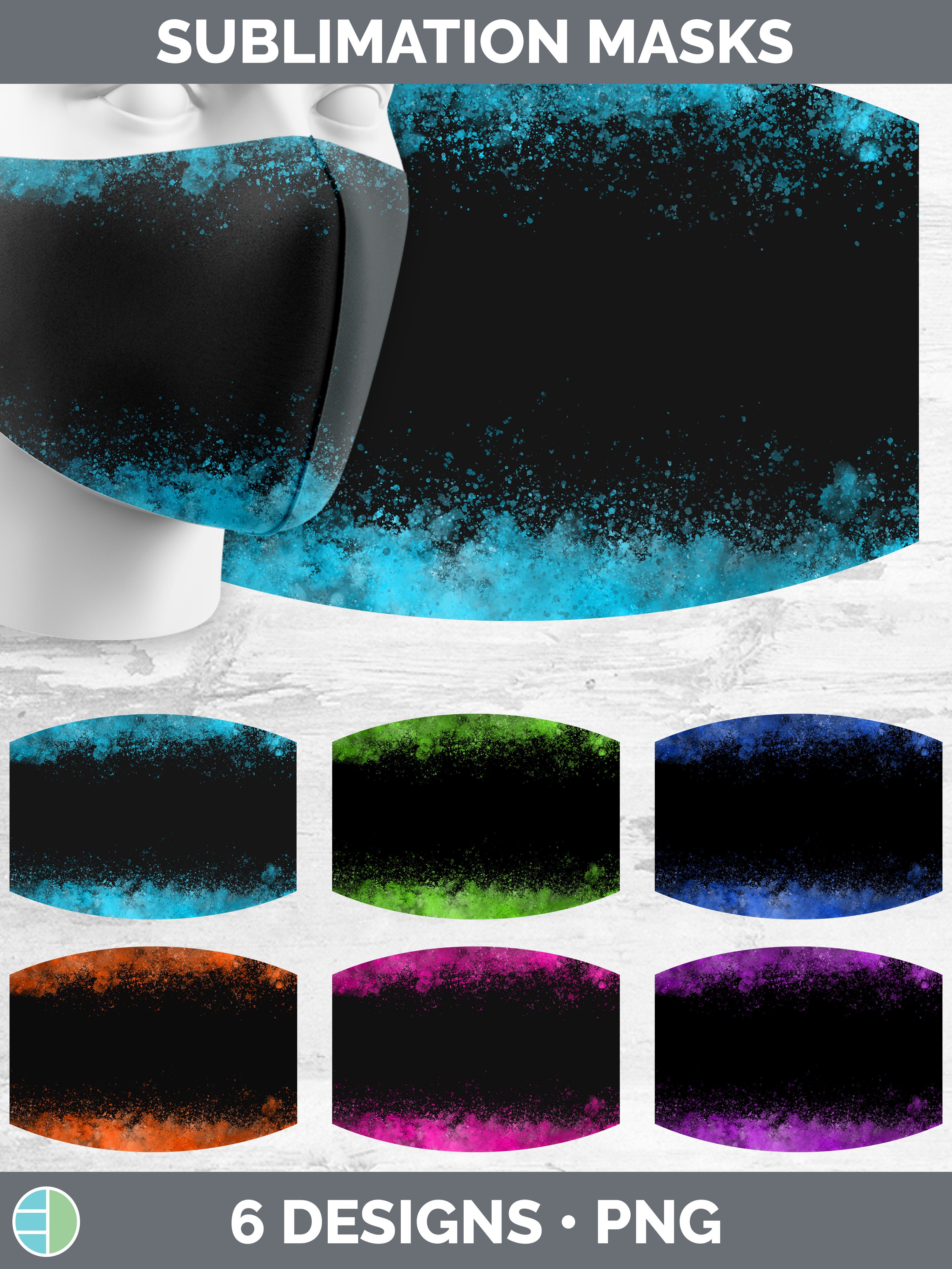 Bright Mask | Sublimation Bundle Face Mask Designs
