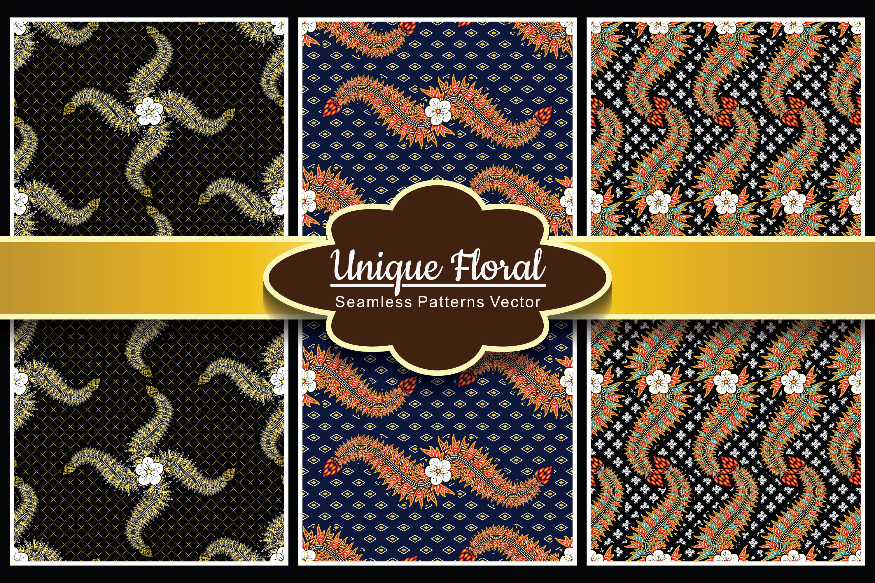 Collection - Unique Seamless Pattern Vector Vol.1