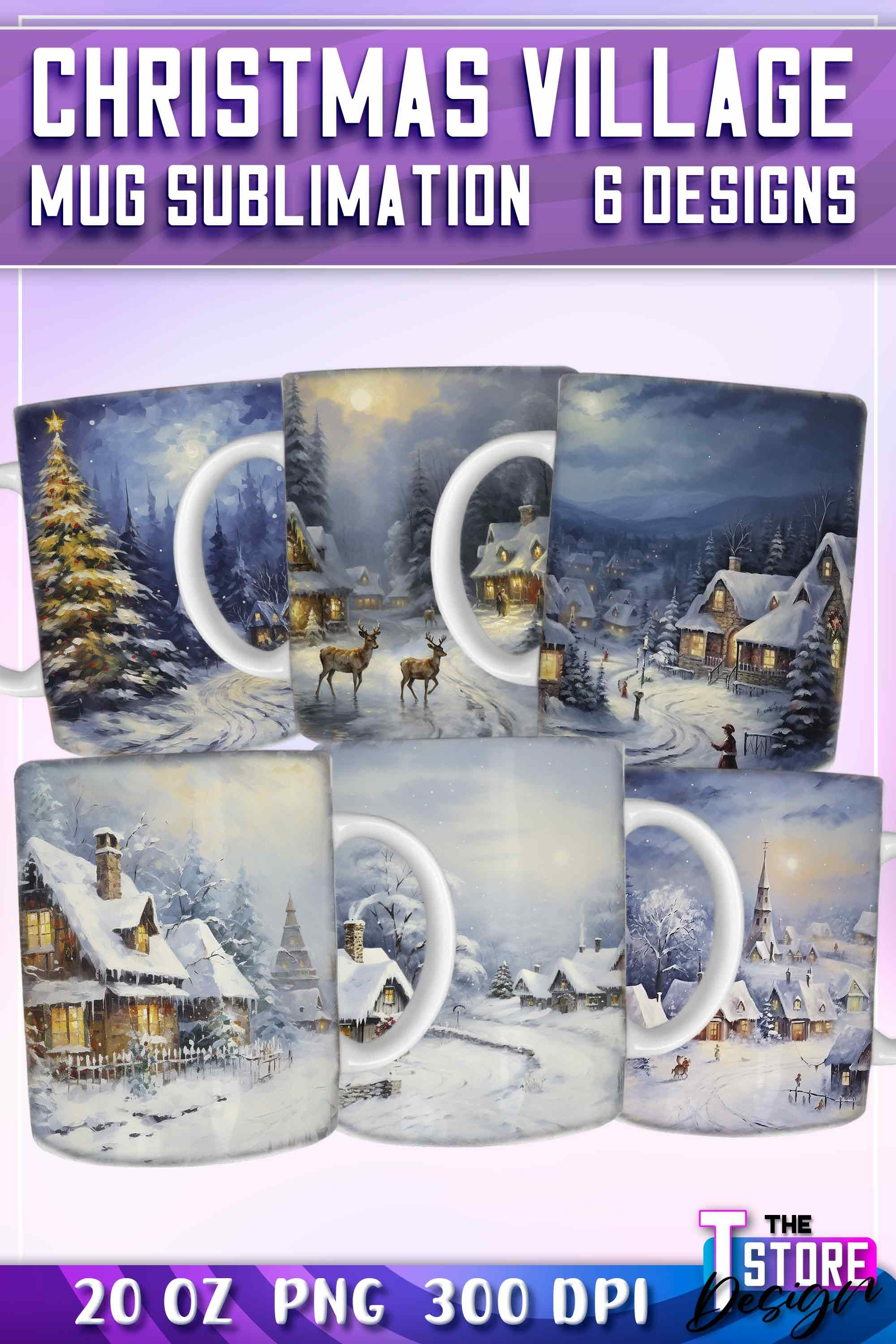 Christmas Village Mug Sublimation | 11oz 15oz Mug (2914517)