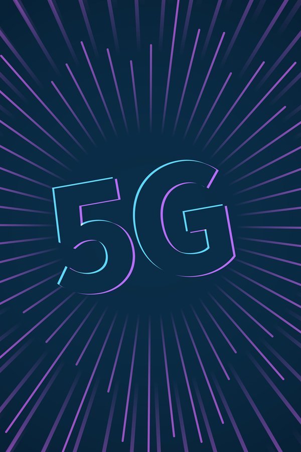 5G connection. Wireless data transmission technology speed s
