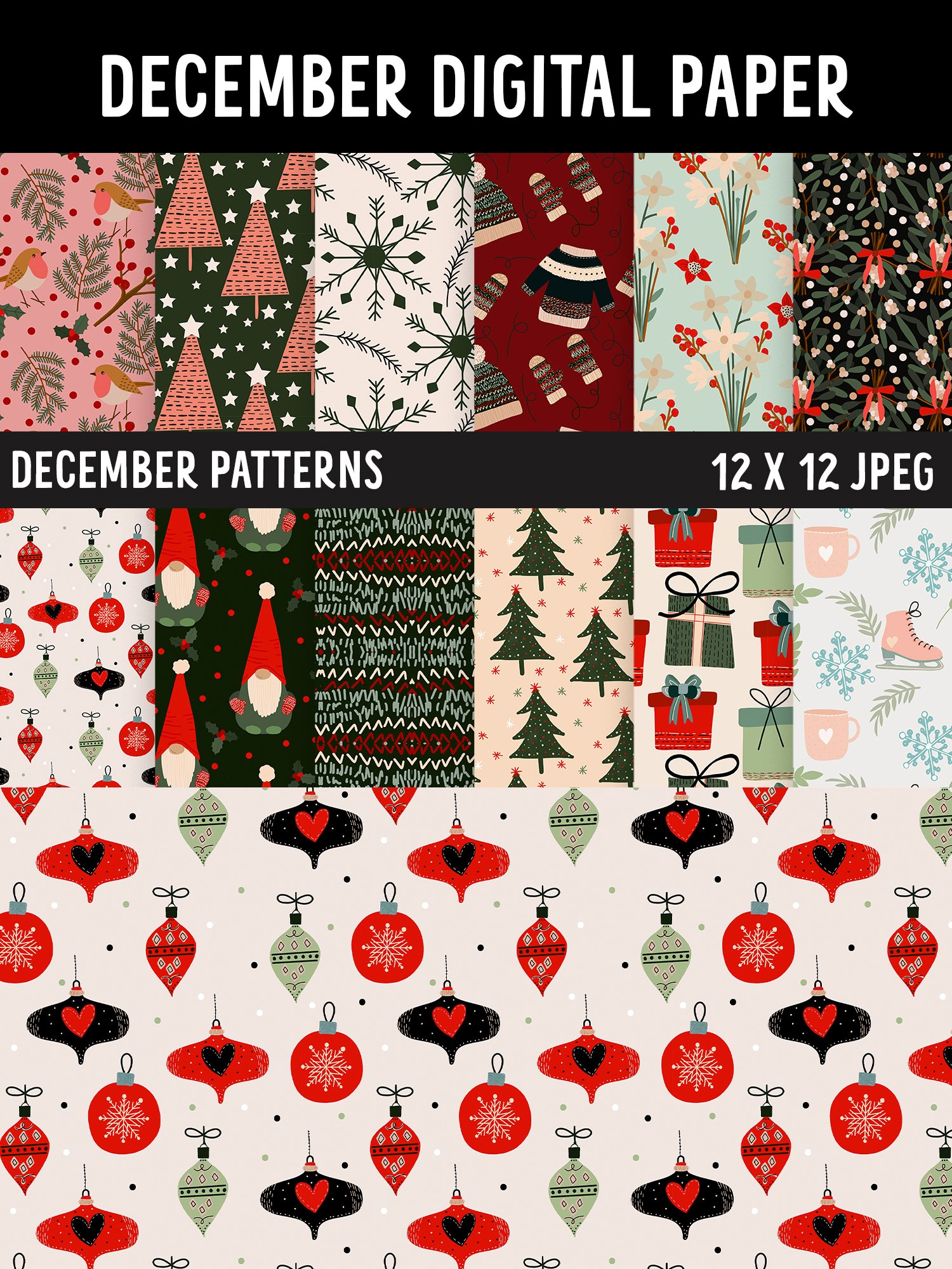 December Digital Paper
