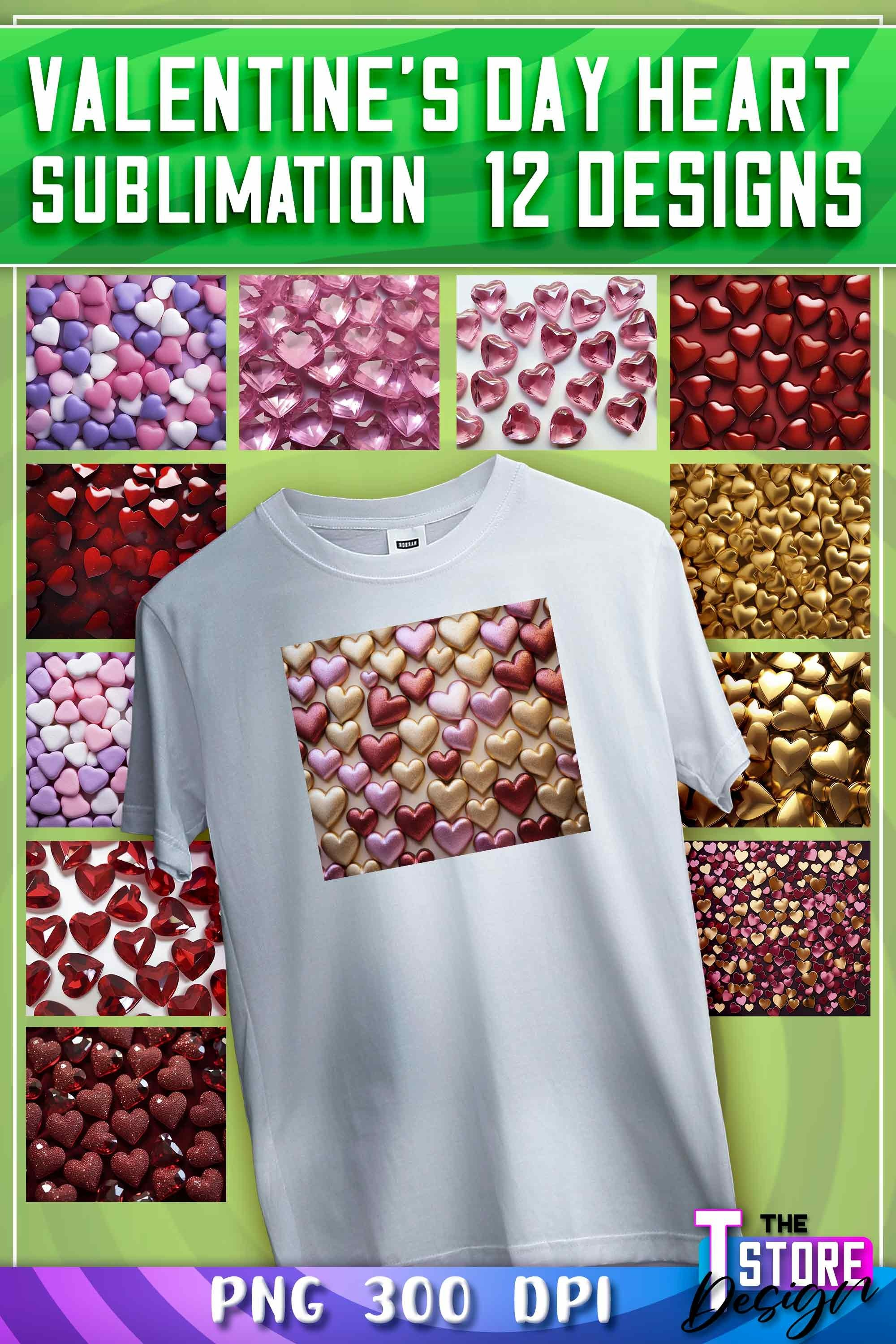 Valentine's Day Heart Sublimation Bundle|Heart Sublimation