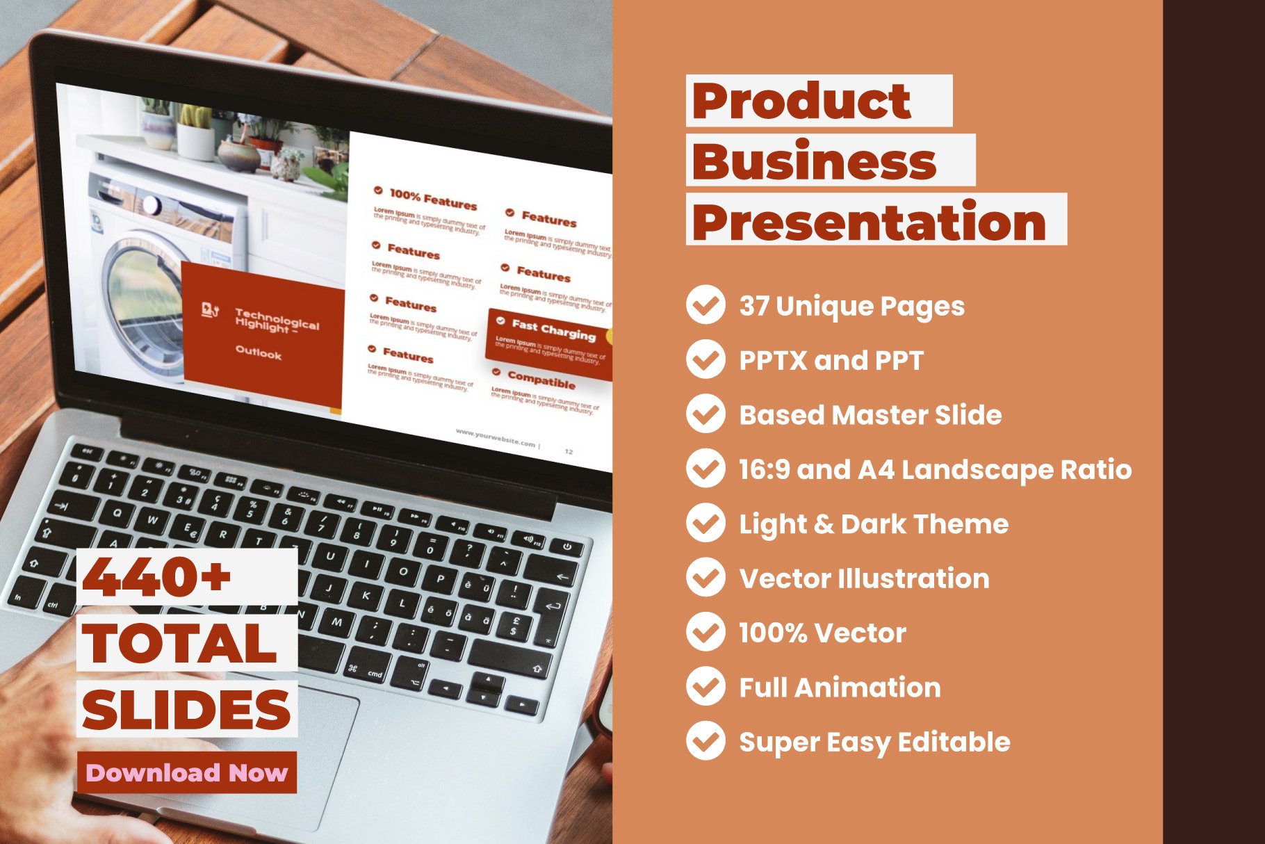 Product Business Presentation PowerPoint Template