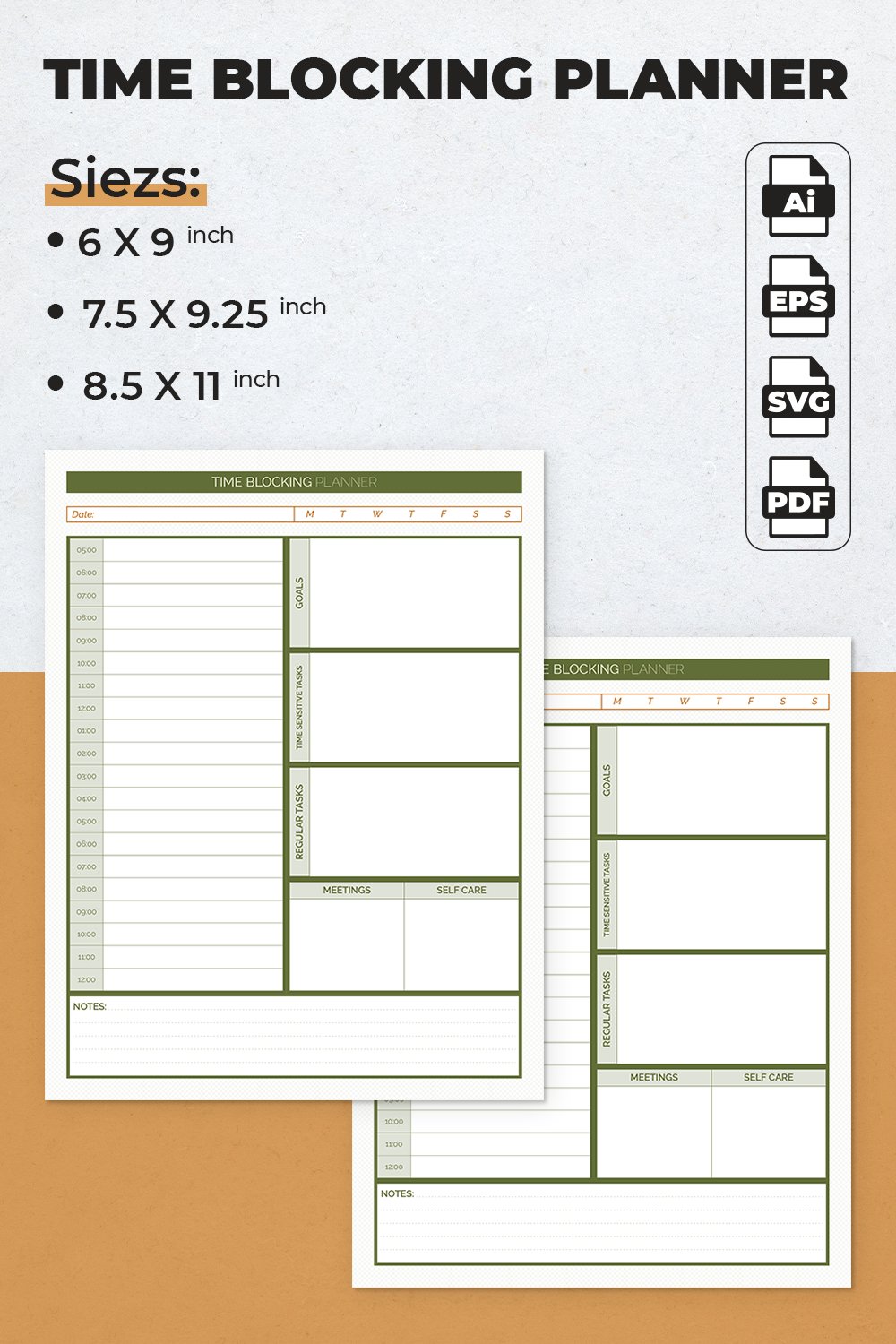 Time Blocking | Planner Template