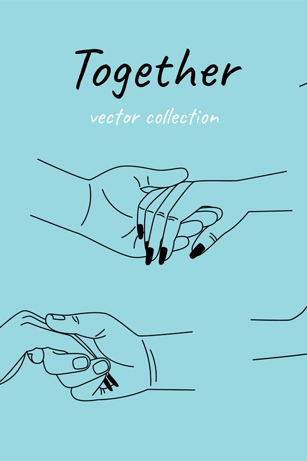 Relationship loving hands together