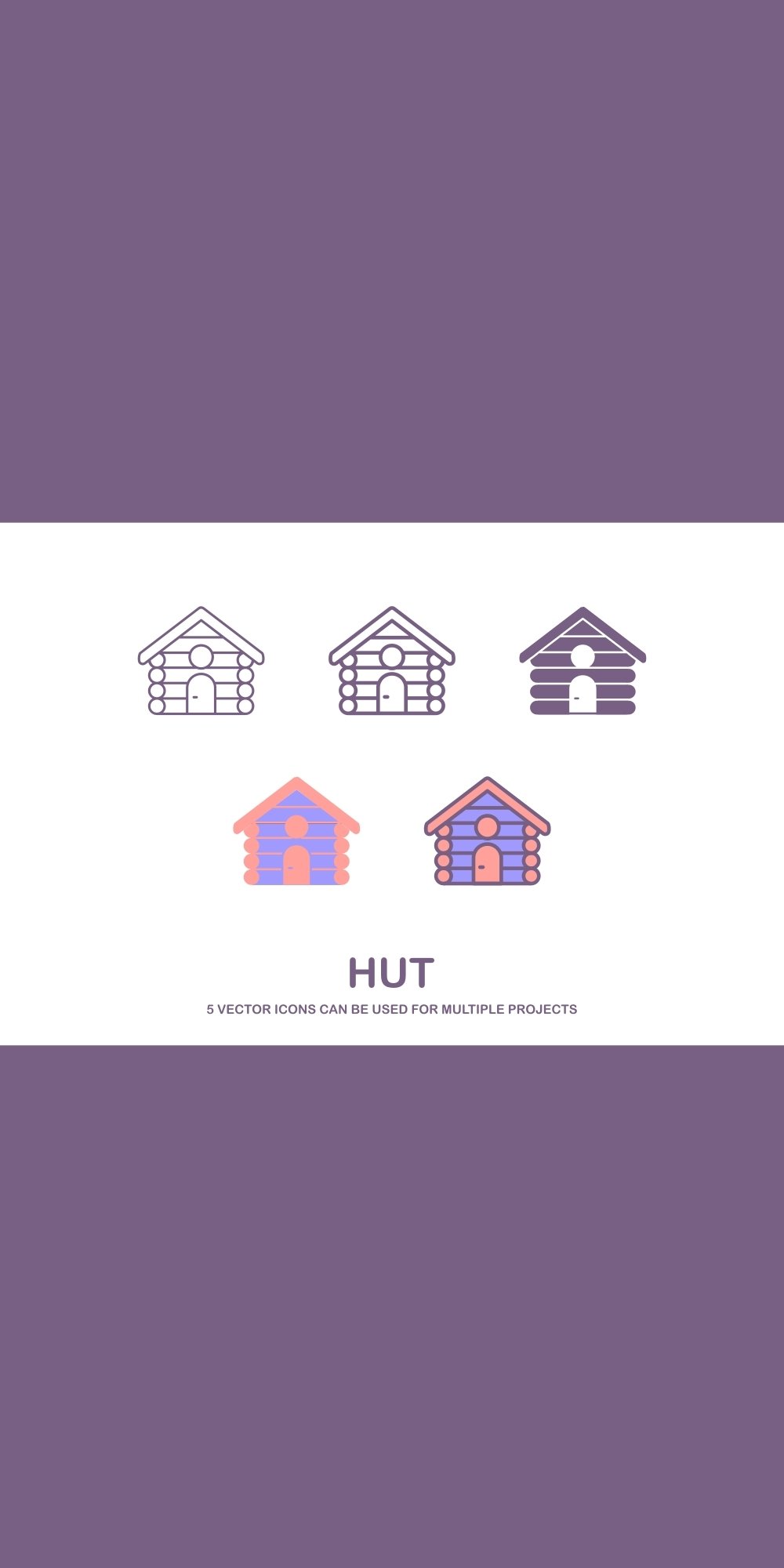 mud hut icon in different style vector illustration.