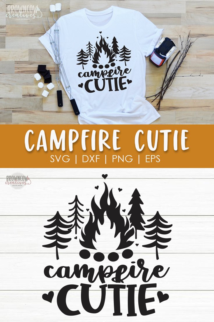 Camping SVG, Campfire Cutie SVG, Camping Cut File