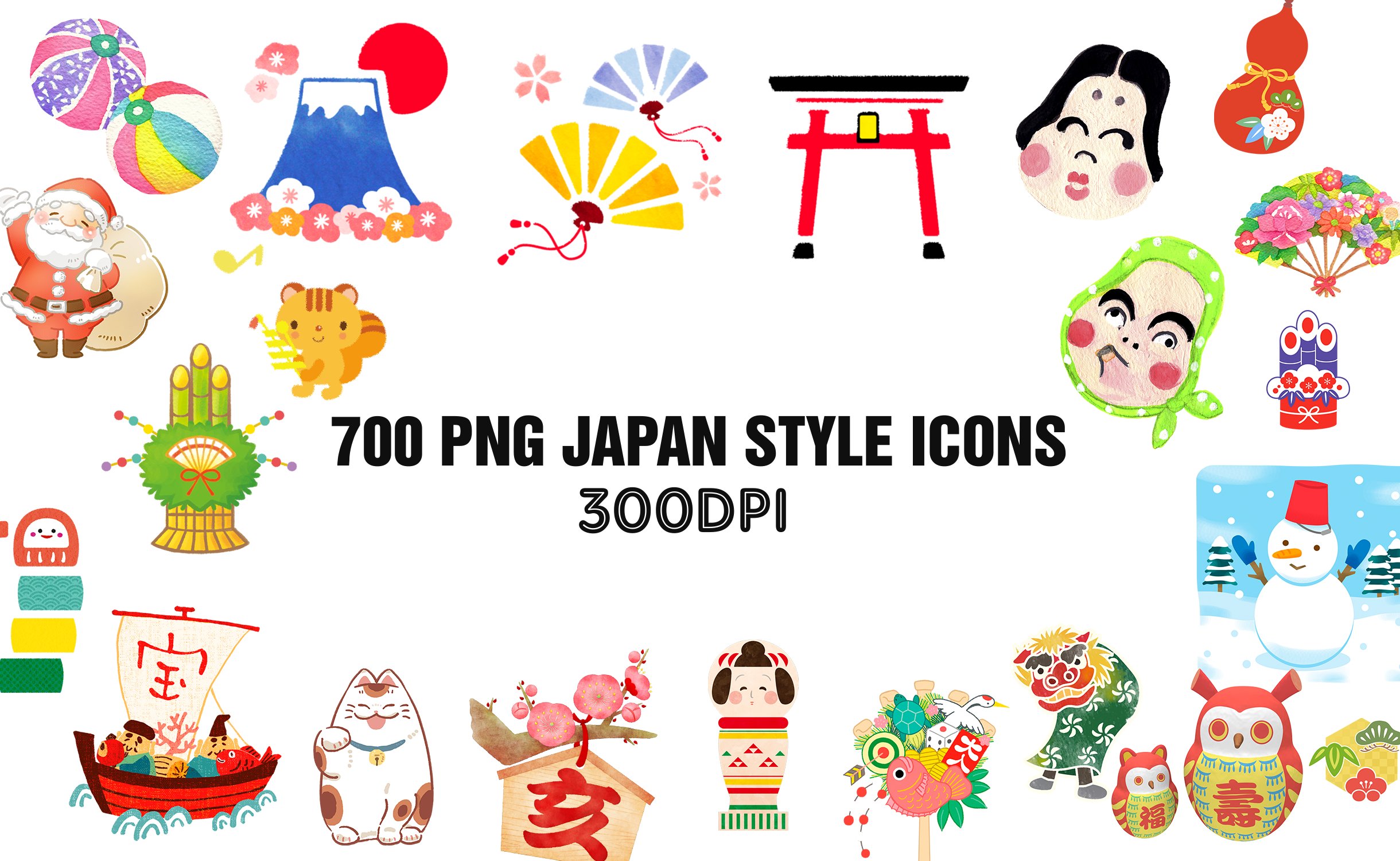 Japan Lover 700 Printable Sticker Bundle- PNG Stickers