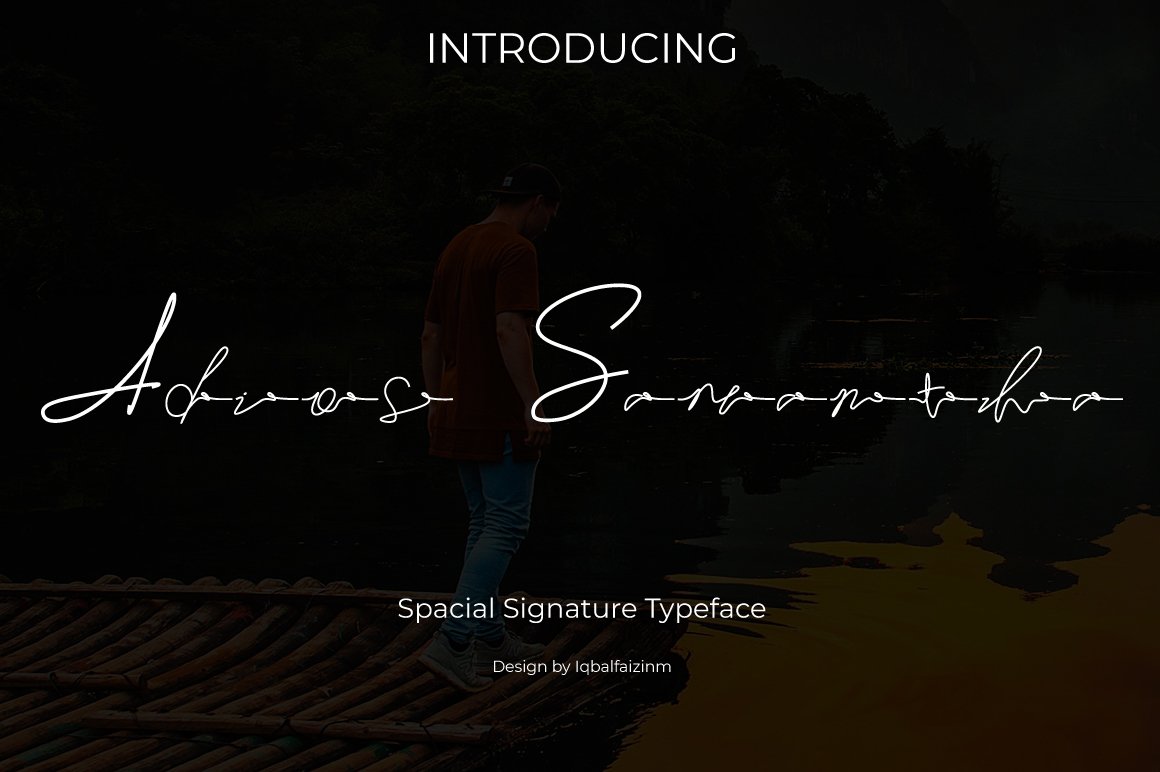 Adios Samantha | Modern Script Typeface Font