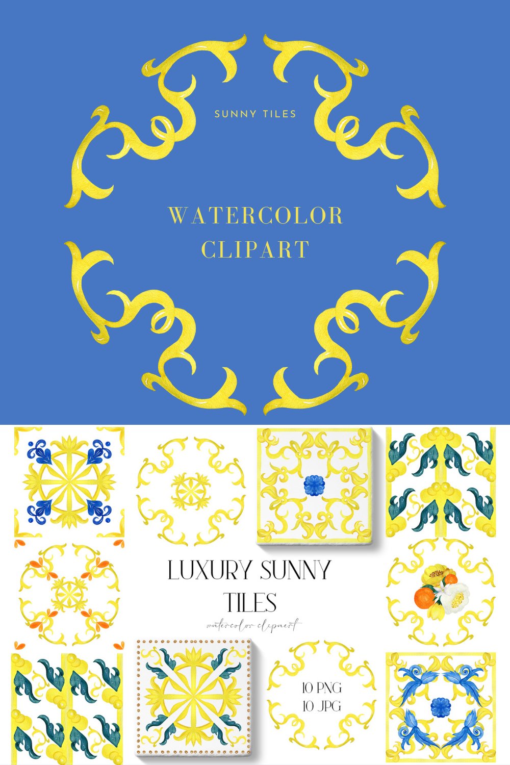 Watercolor Tiles Bundle
