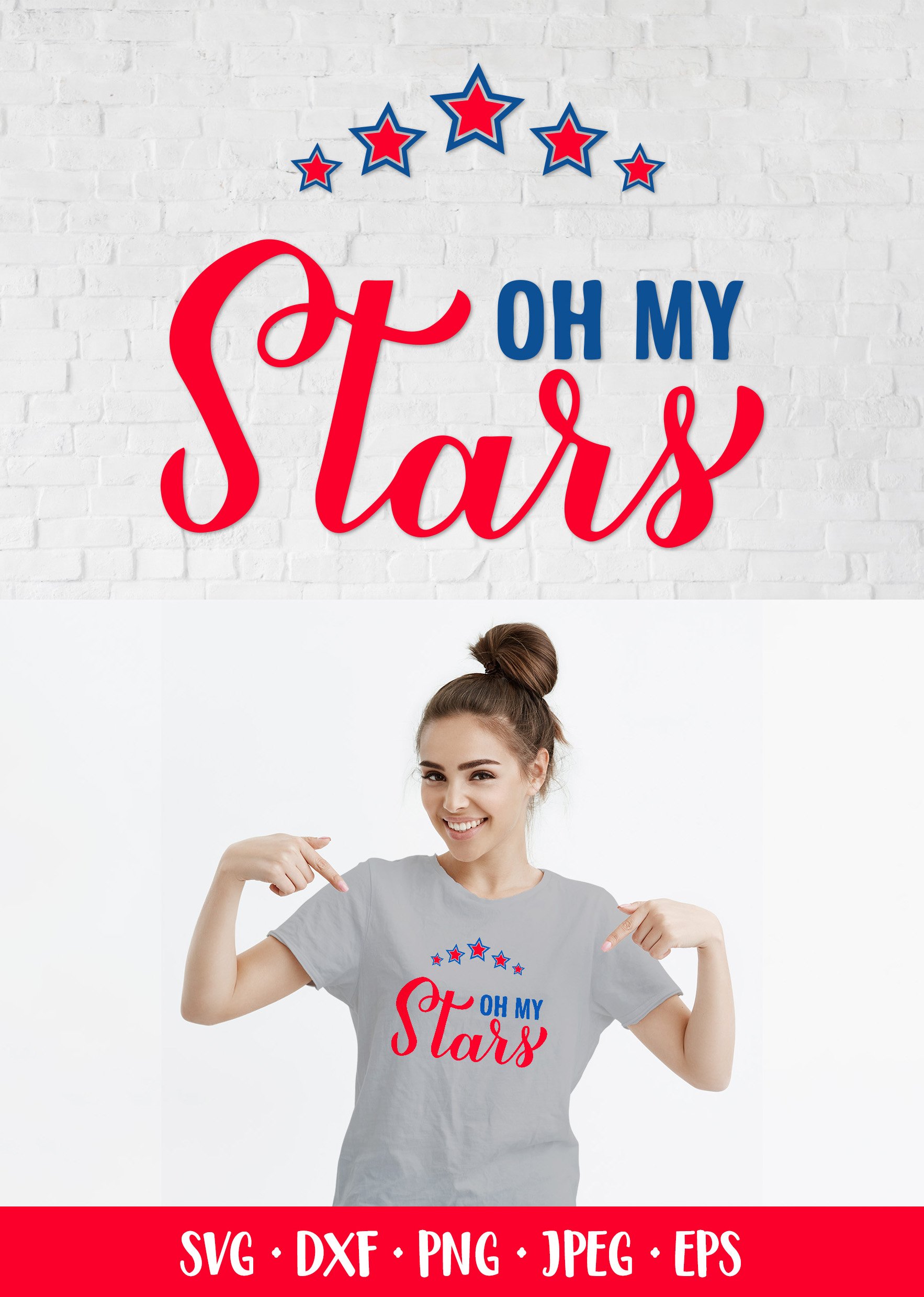 Oh my stars SVG. Funny Patriotic quote. Fourth of July