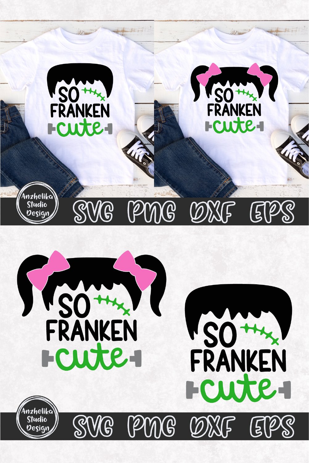 So Franken Cute SVG | Frankenstein SVG | Halloween Kids SVG
