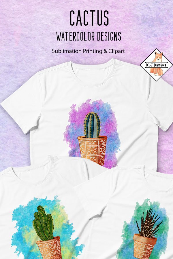Cactus Watercolor Designs