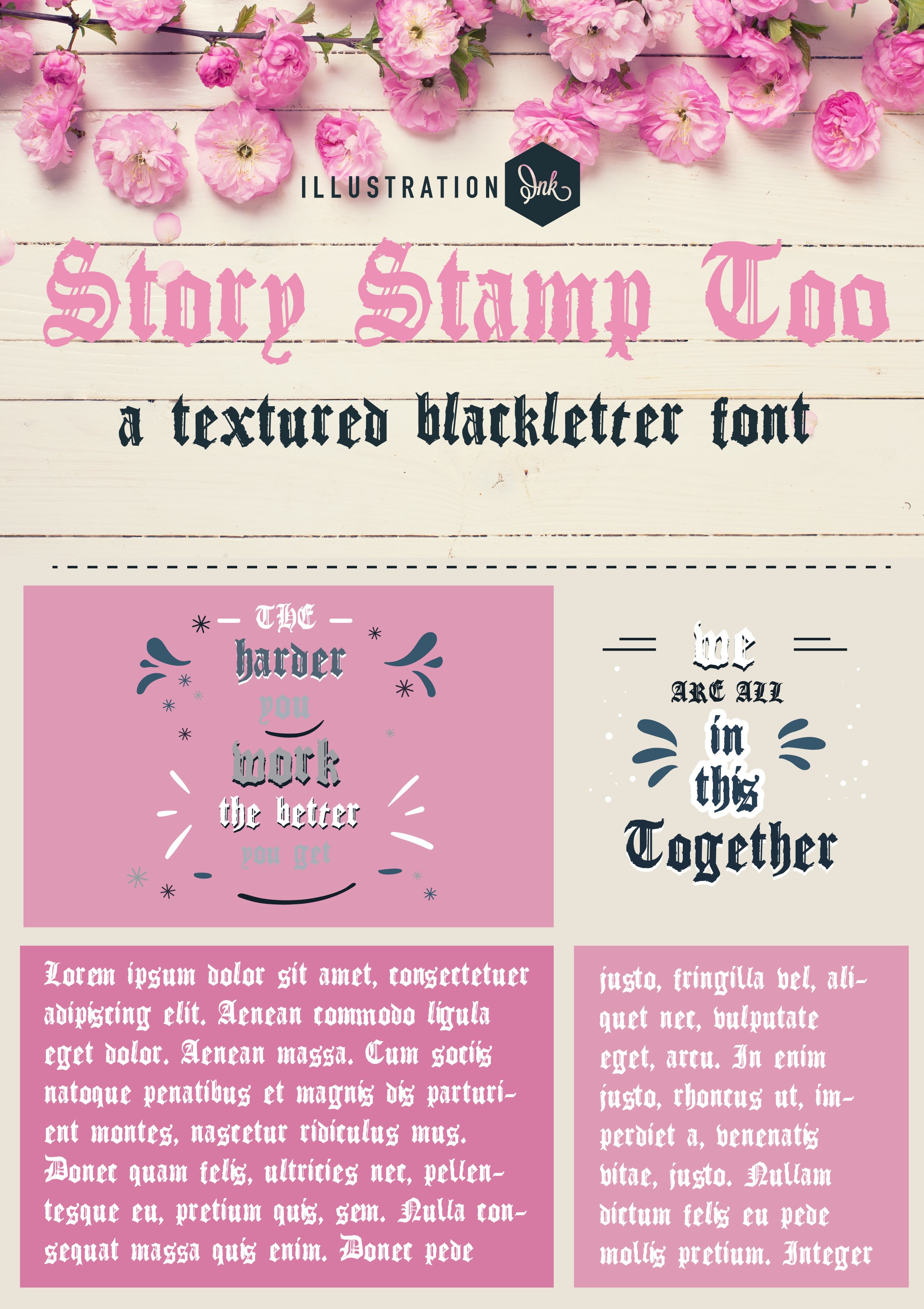 Hand-crafted, font for kids and school