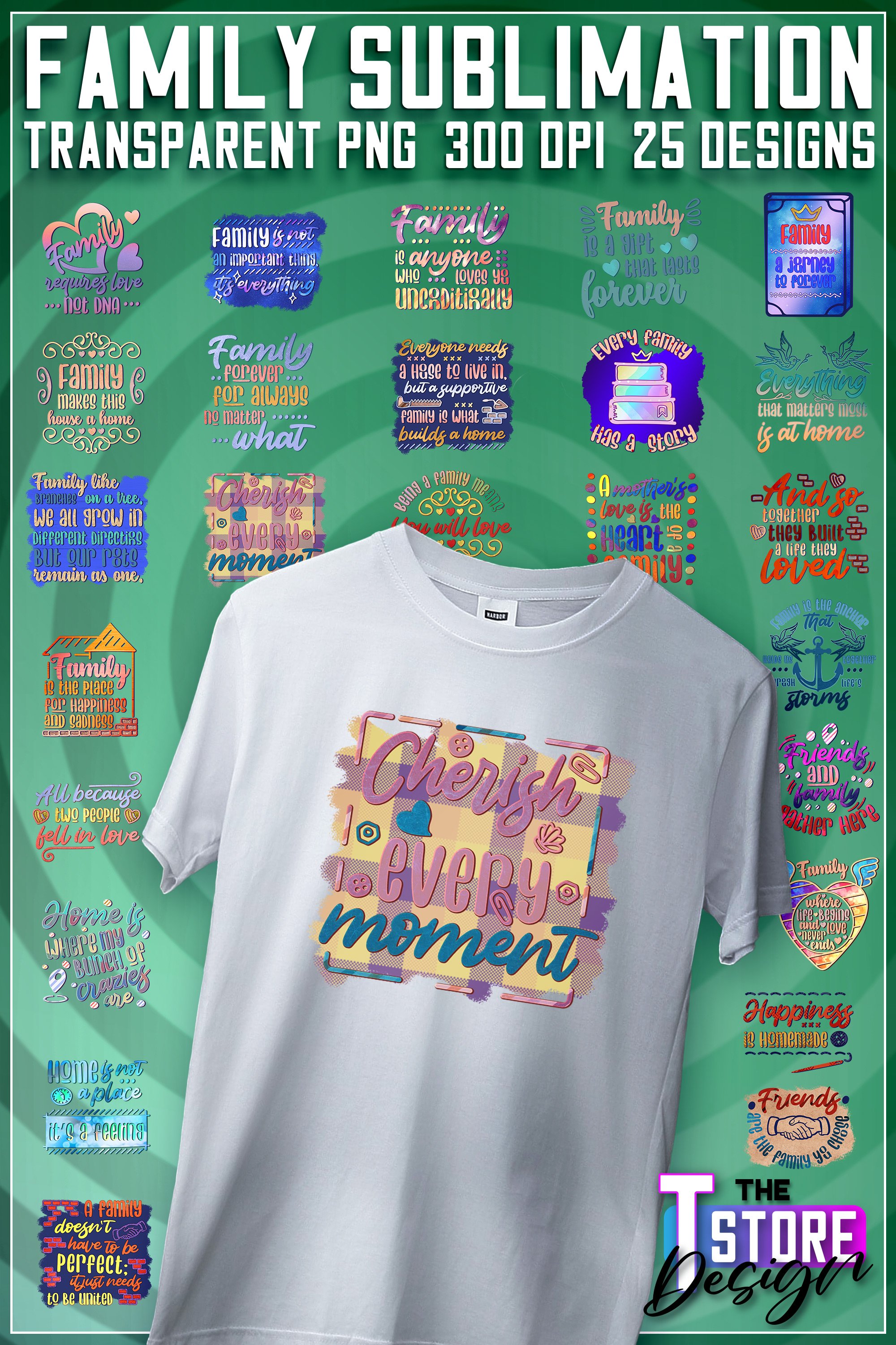 Family Sublimation Bundle | PNG Design | Family (2470017)