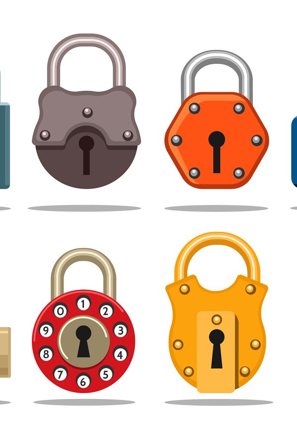 Colorful lock set