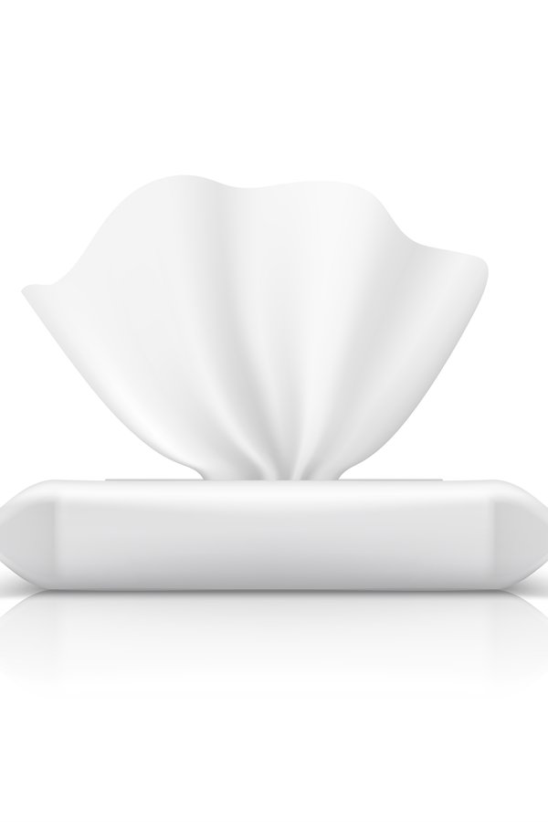 Wet wipes flow pack. Baby tissue realistic (1140597)