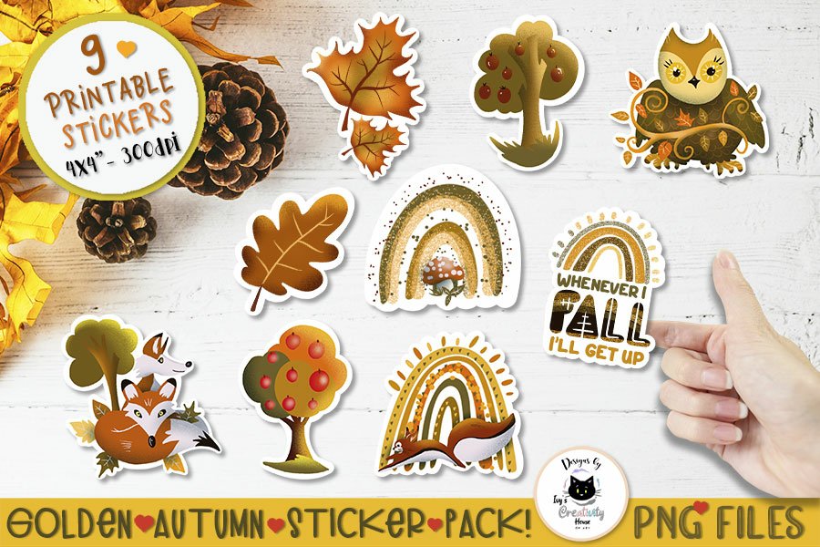 Scrapbook stickers for fall