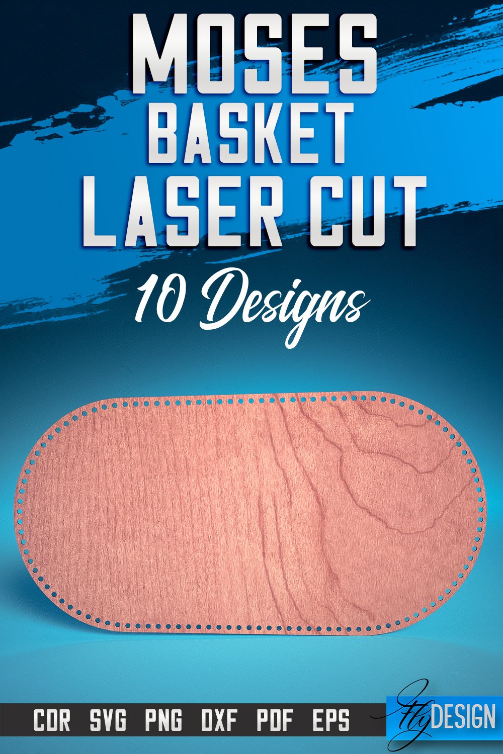 Moses Basket Laser Cut SVG|Moses Basket Pattern (2921497)