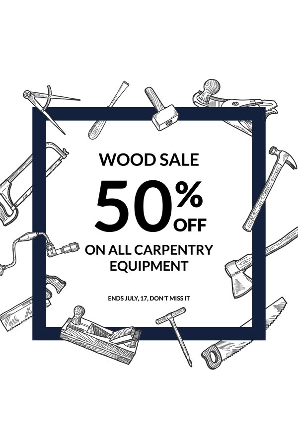 Hand drawn carpentry elements