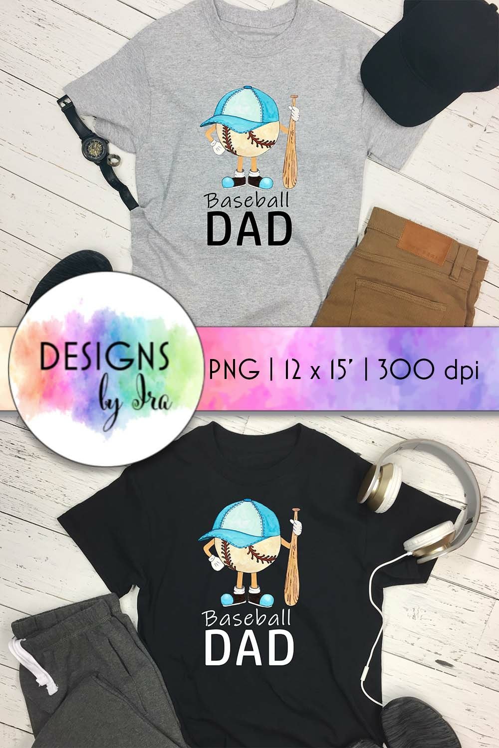 Baseball Dad Sublimation | Father's Day | Baseball Print