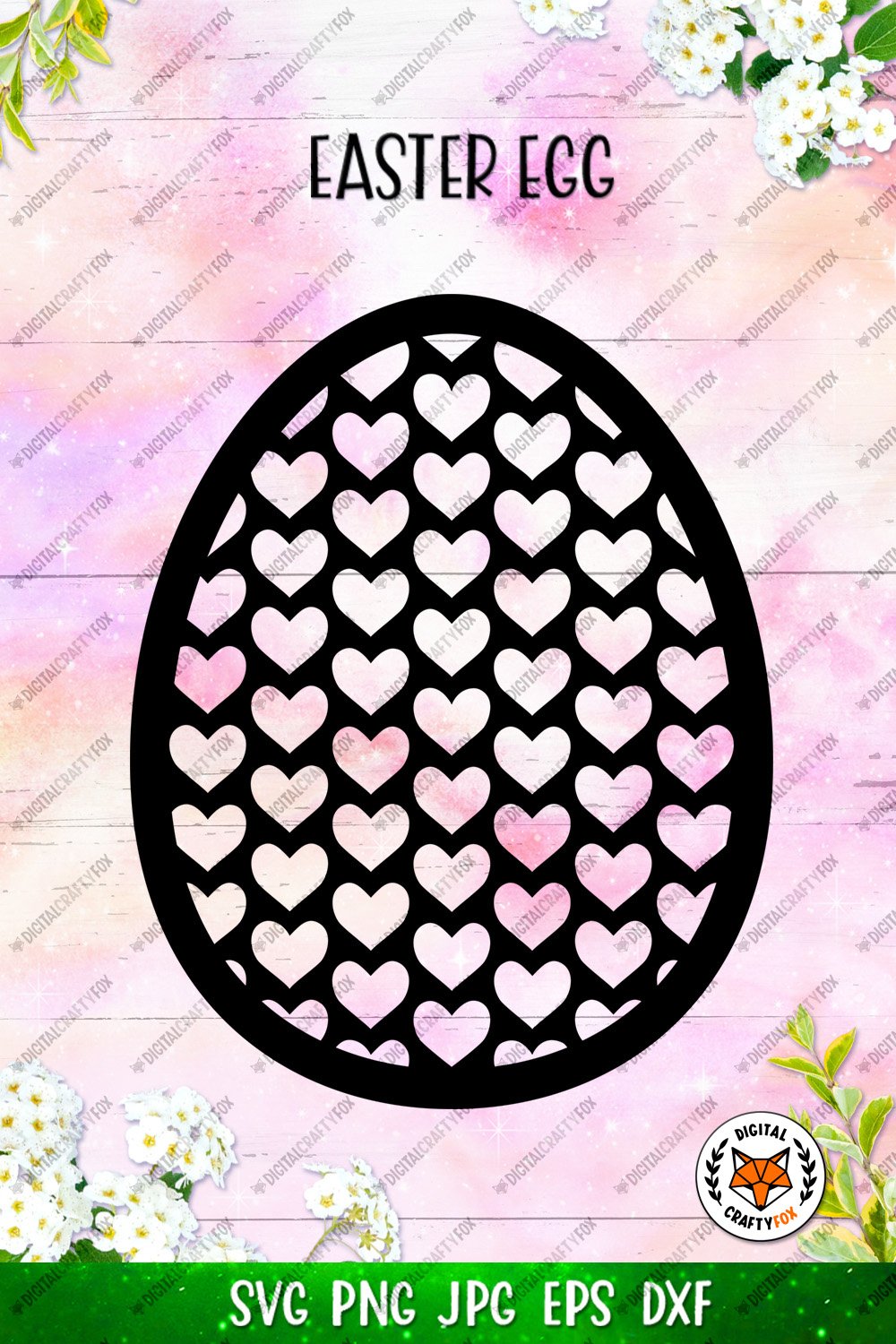 Easter Egg Paper Cut SVG, Egg Laser Cut File, Egg Ornament