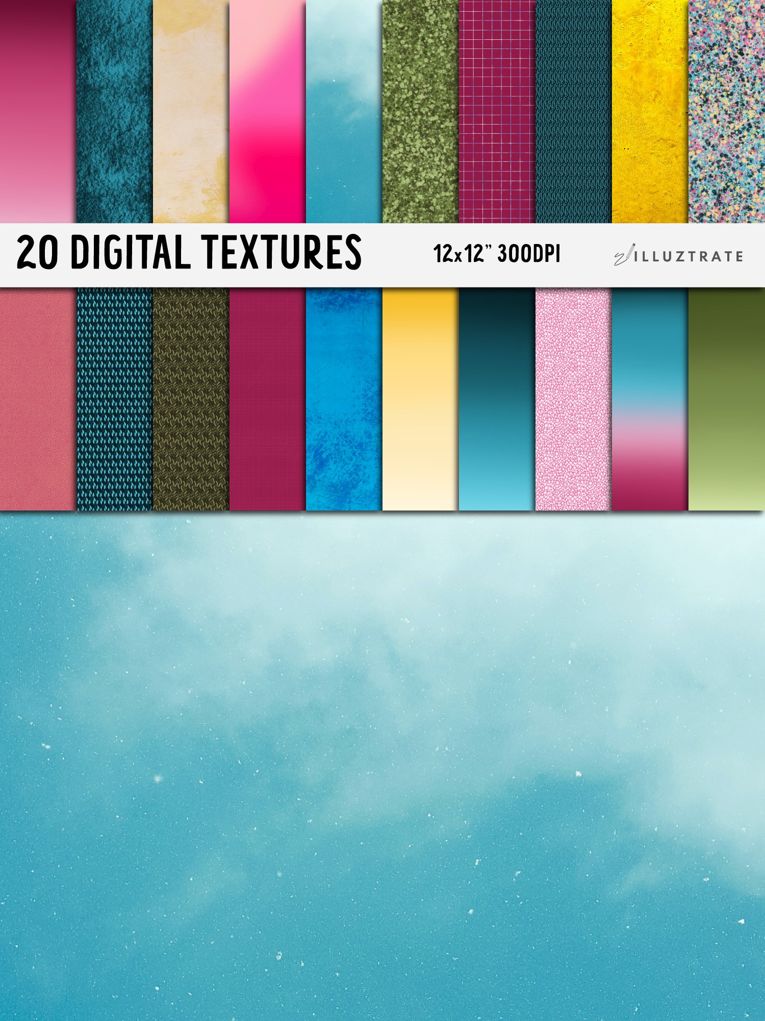 Spring Digital Textures | Floral Colors Digital Paper
