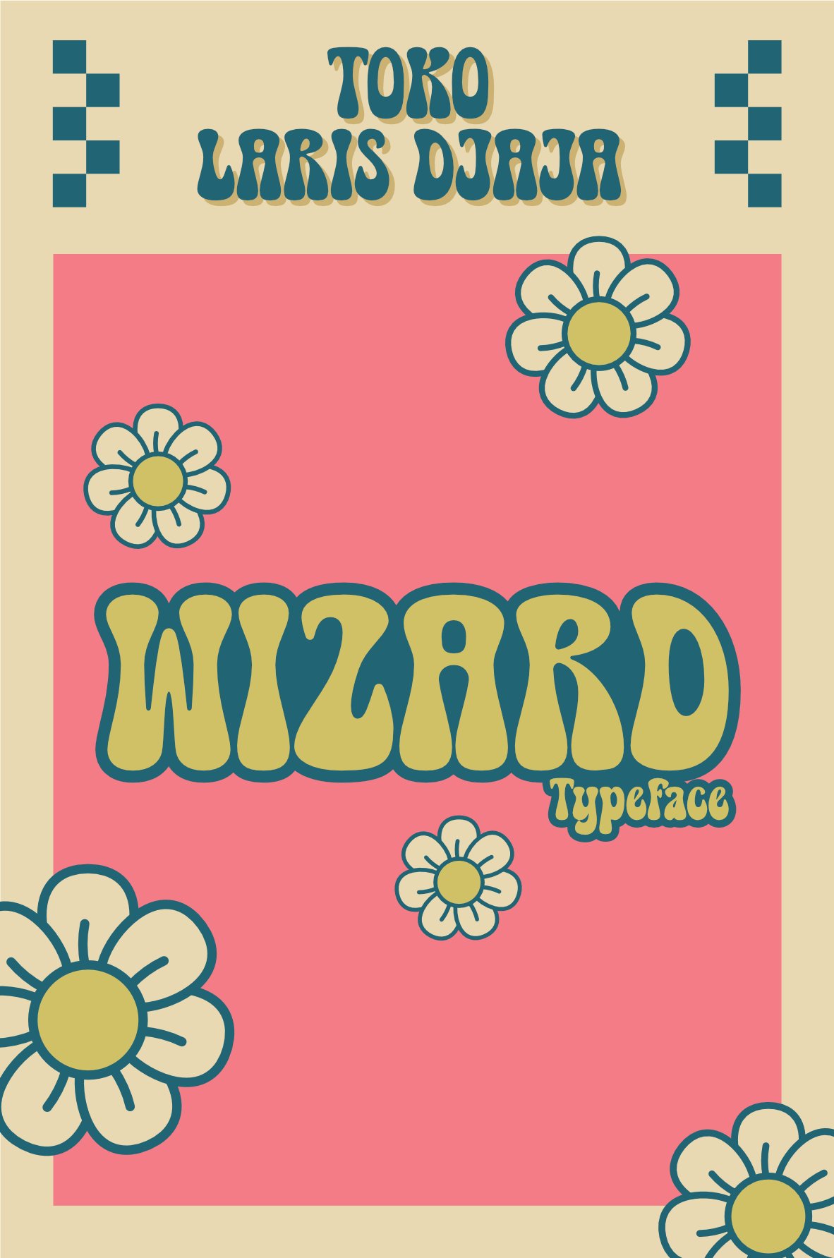 Wizard - a Retro Groovy Typeface