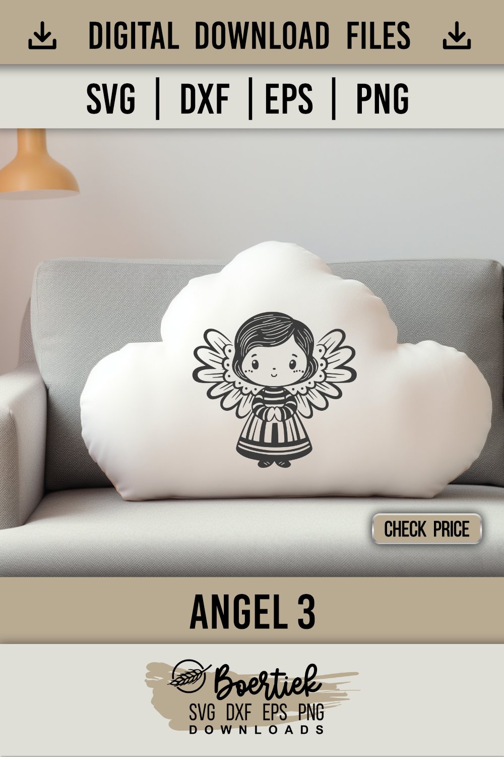 Cute Angel 3 SVG file