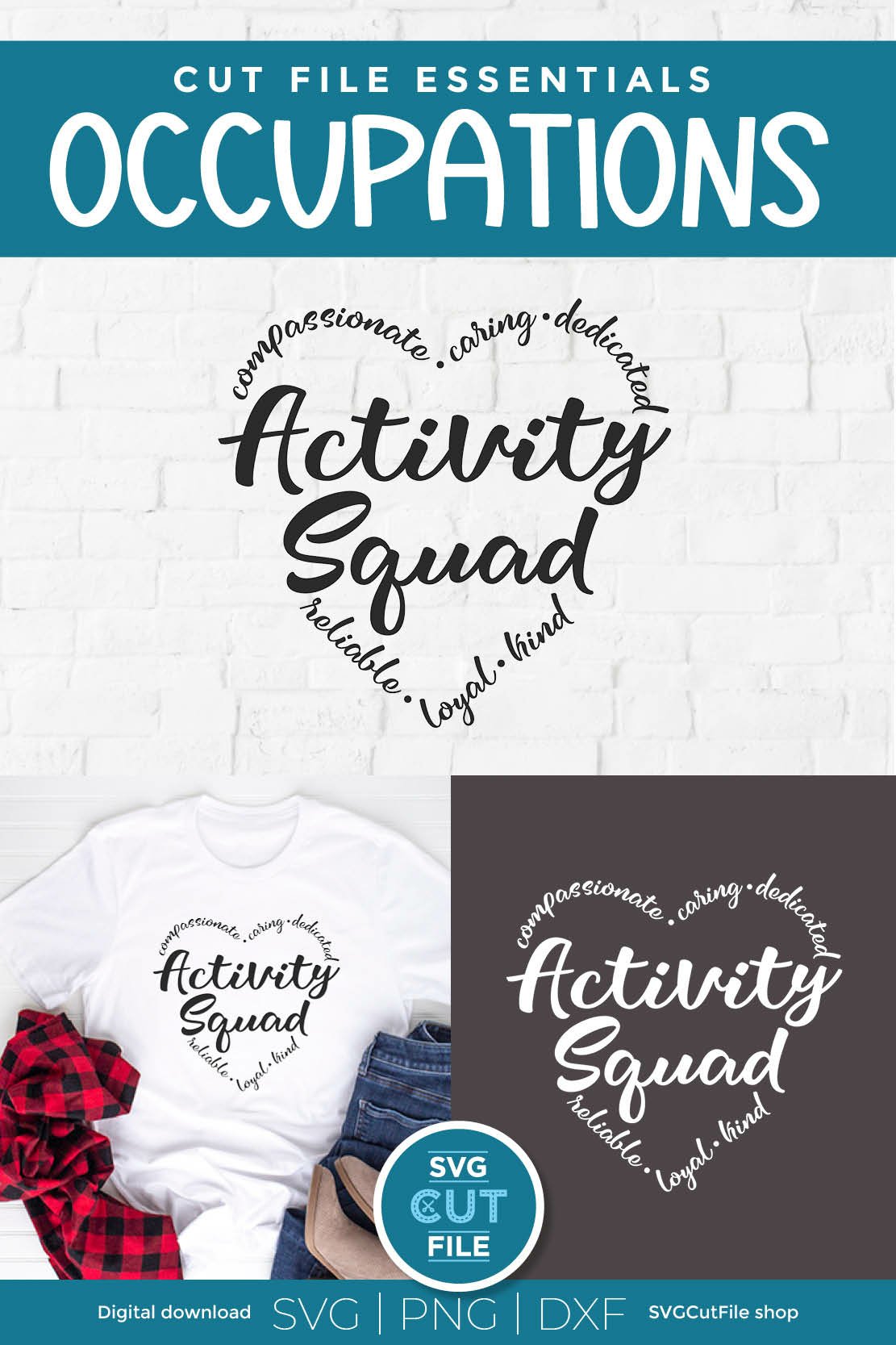 Activity Squad svg for activities team appreciation