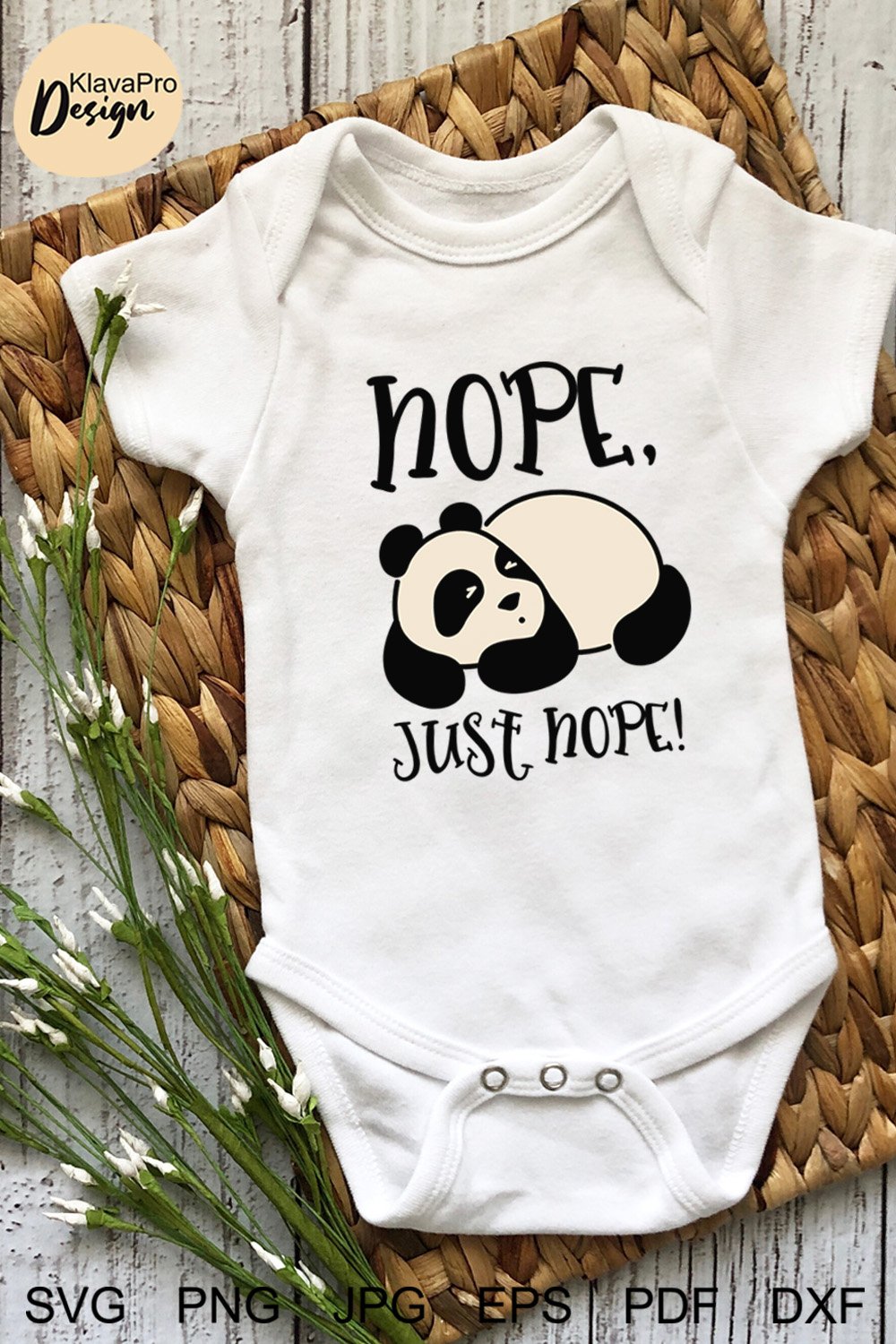 Nope, Just Nope | Cute Sleepy Panda SVG