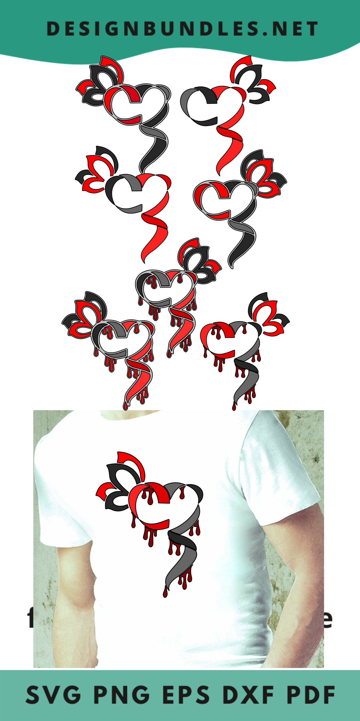 HOMICIDE AWARENESS HEART RIBBON SVG CUT FILE PNG SUBLIMATION