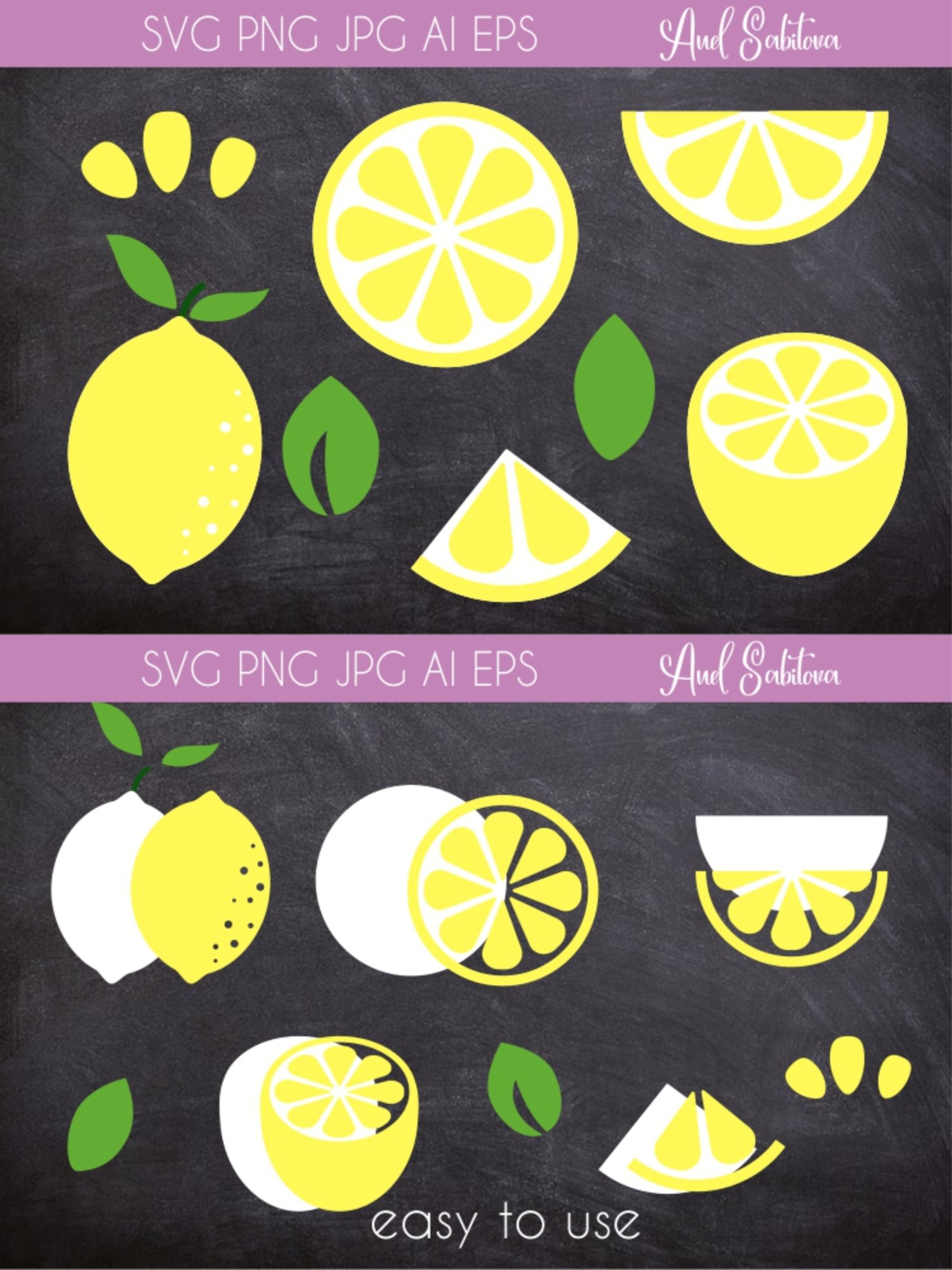 Lemon Layered svg Cut file