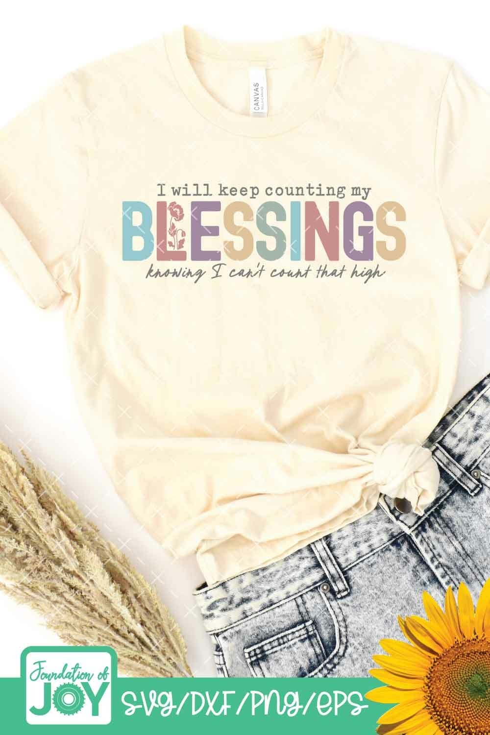 Counting my blessings, Christian woman png