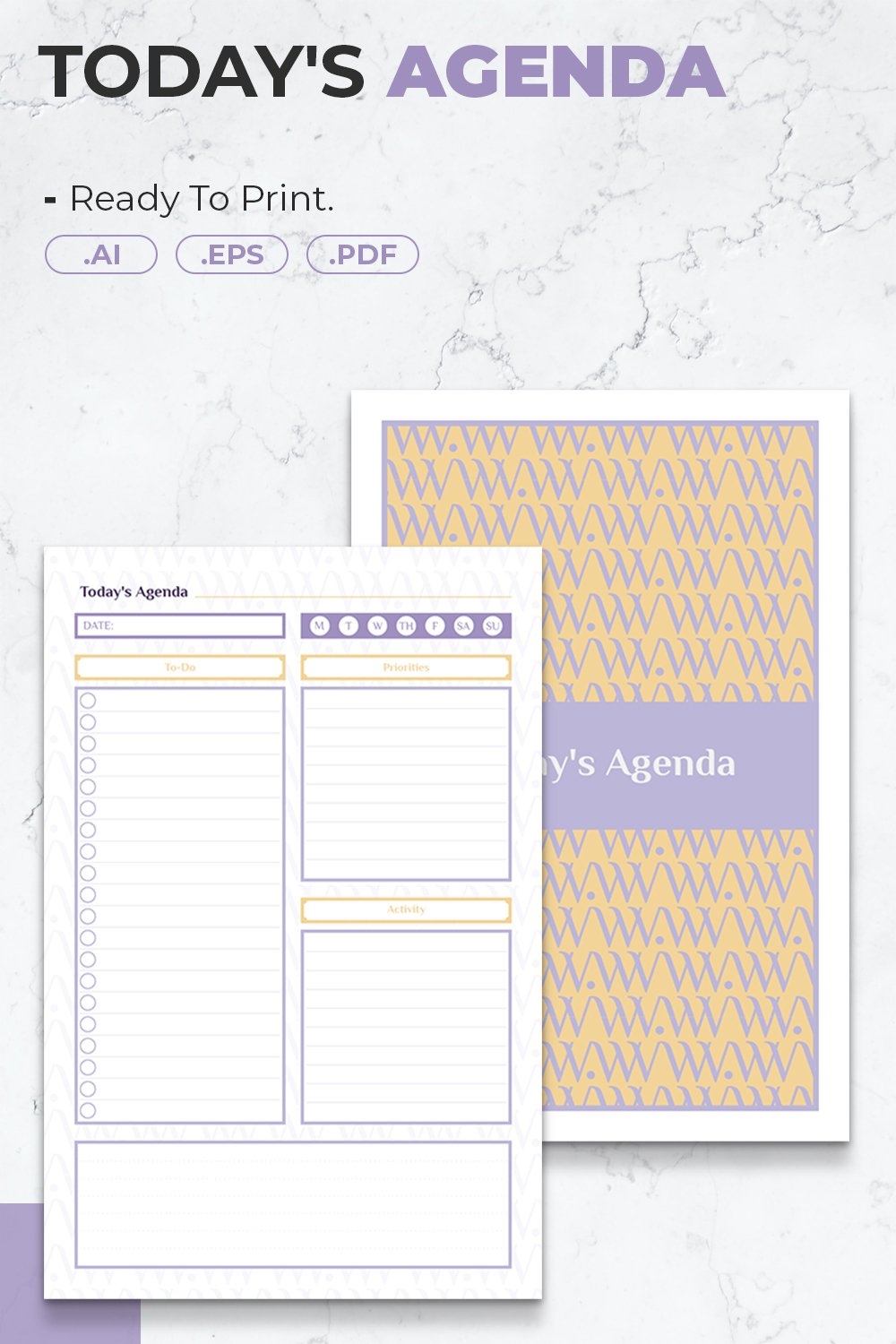 Today's Agenda | Printable Template