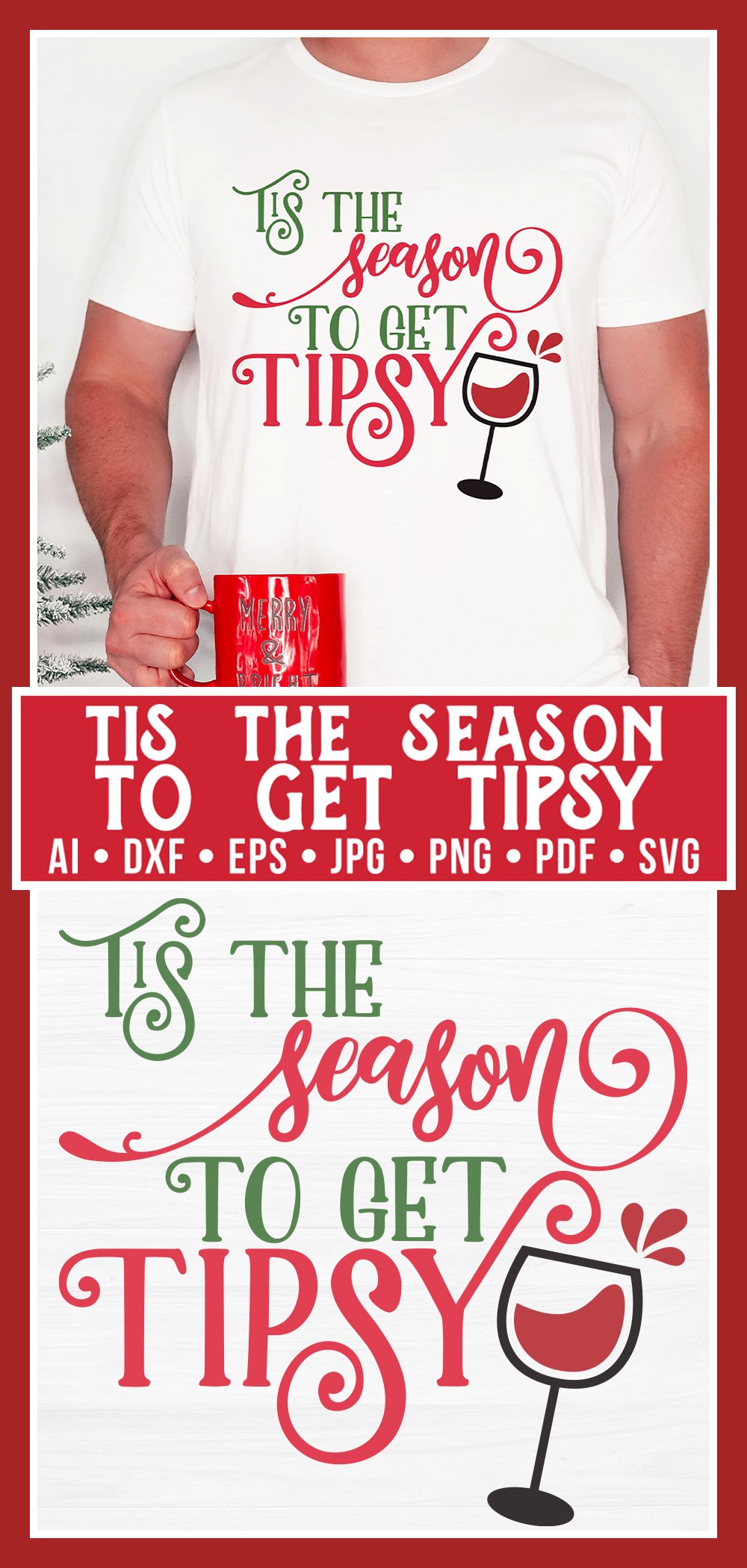 Tis the season to get tipsy SVG
